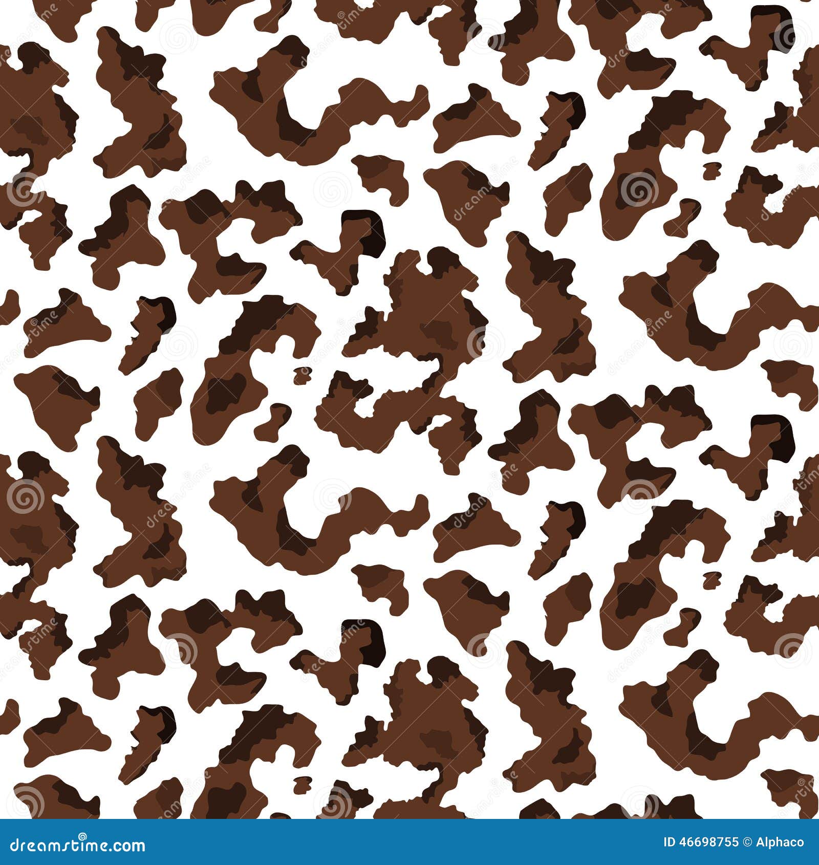 Cow texture stock vector. Illustration of seamless, skin - 46698755