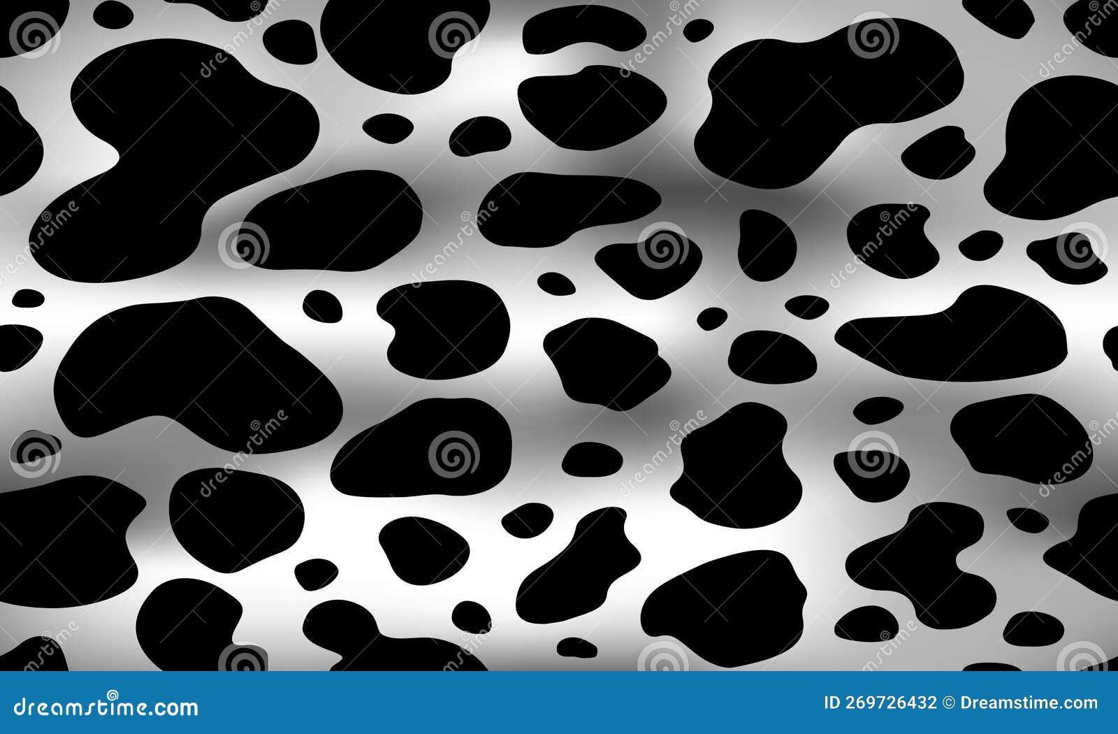 Cow Texture Pattern Repeated Seamless Black and White Spot Skin Fur ...