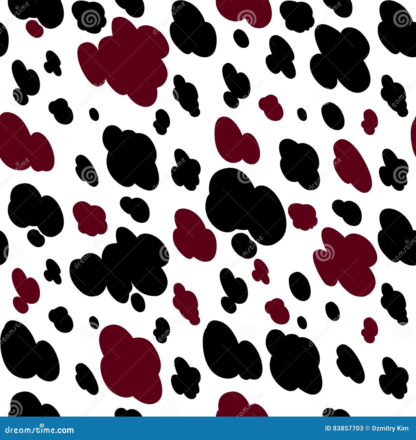Cow Texture Pattern Repeated Seamless Milk Stock Vector - Illustration ...