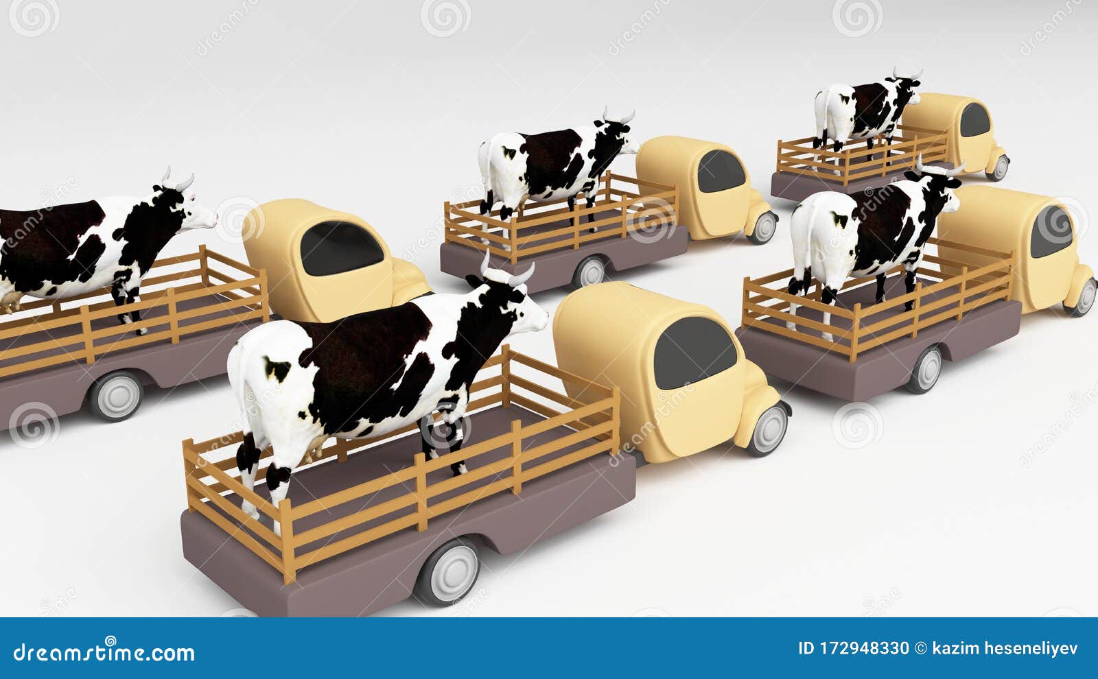 Cow Truck stock illustration. Illustration of business - 172948330