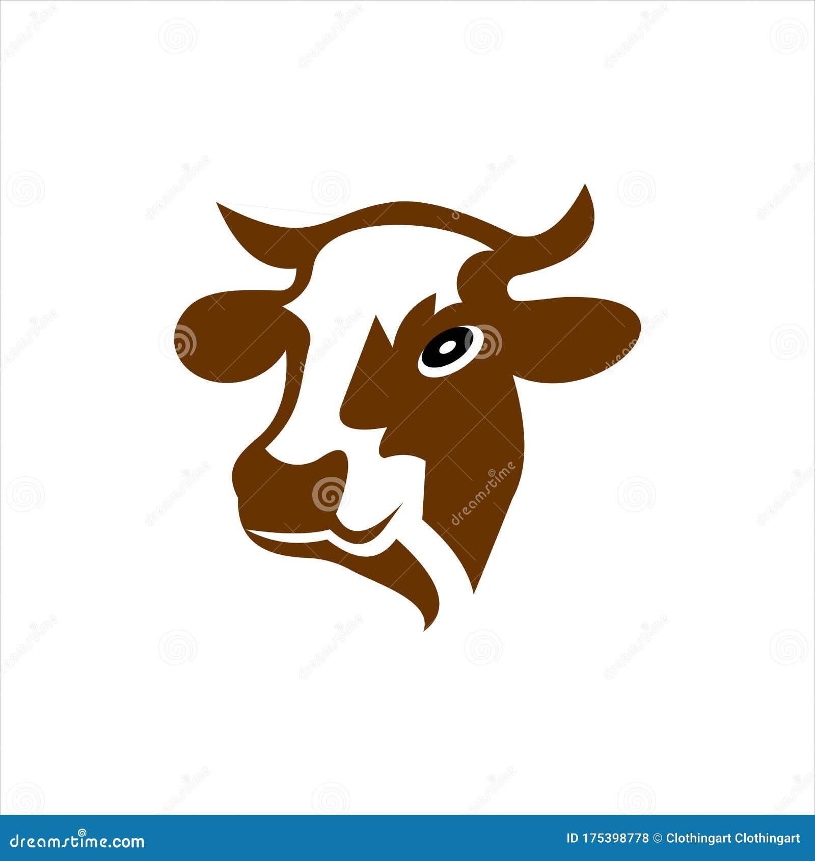 Cow Vector Logo Graphic Modern Abstract Modern Stock Vector ...