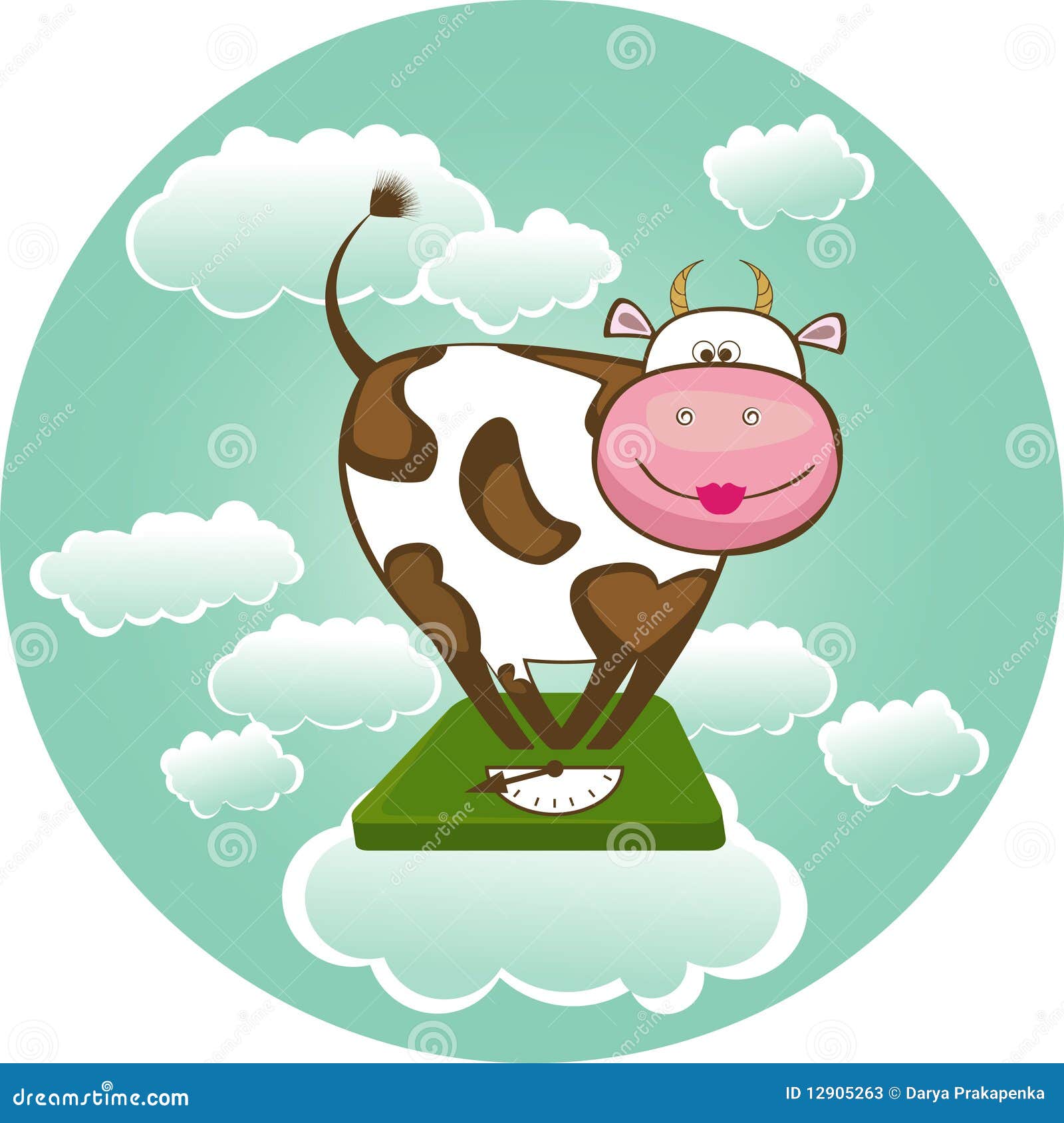 Cartoon Getting Weighed