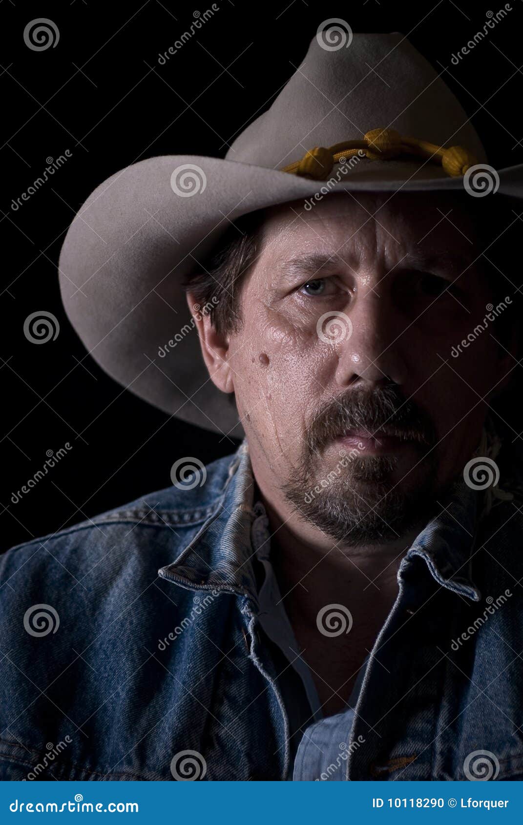 Cowboy stock photo. Image of culture, felt, face, night - 10118290