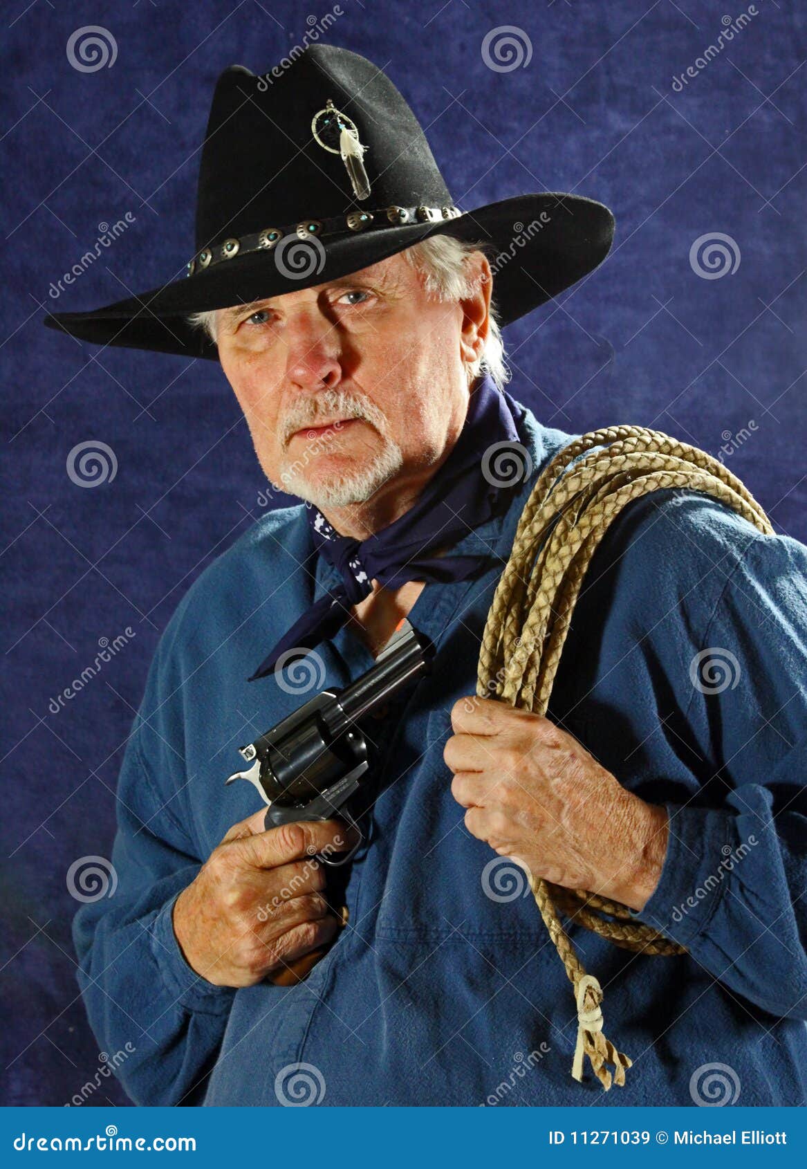 Cowboy stock image. Image of portrait, human, necktie - 11271039