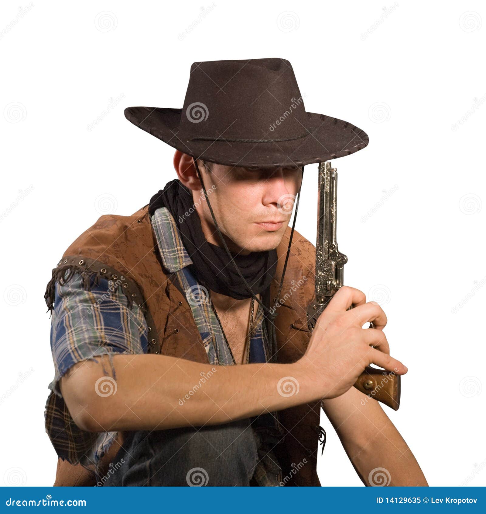 Cowboy stock image. Image of west, dramatic, revolver - 14129635