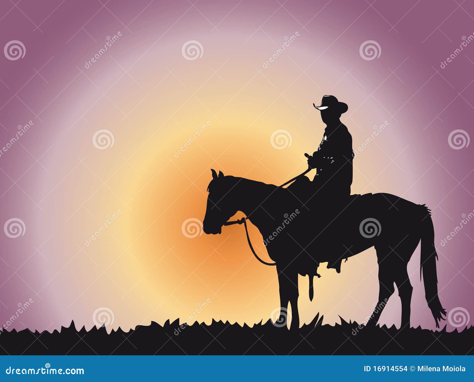 Cowboy stock illustration. Illustration of danger, ranch - 16914554