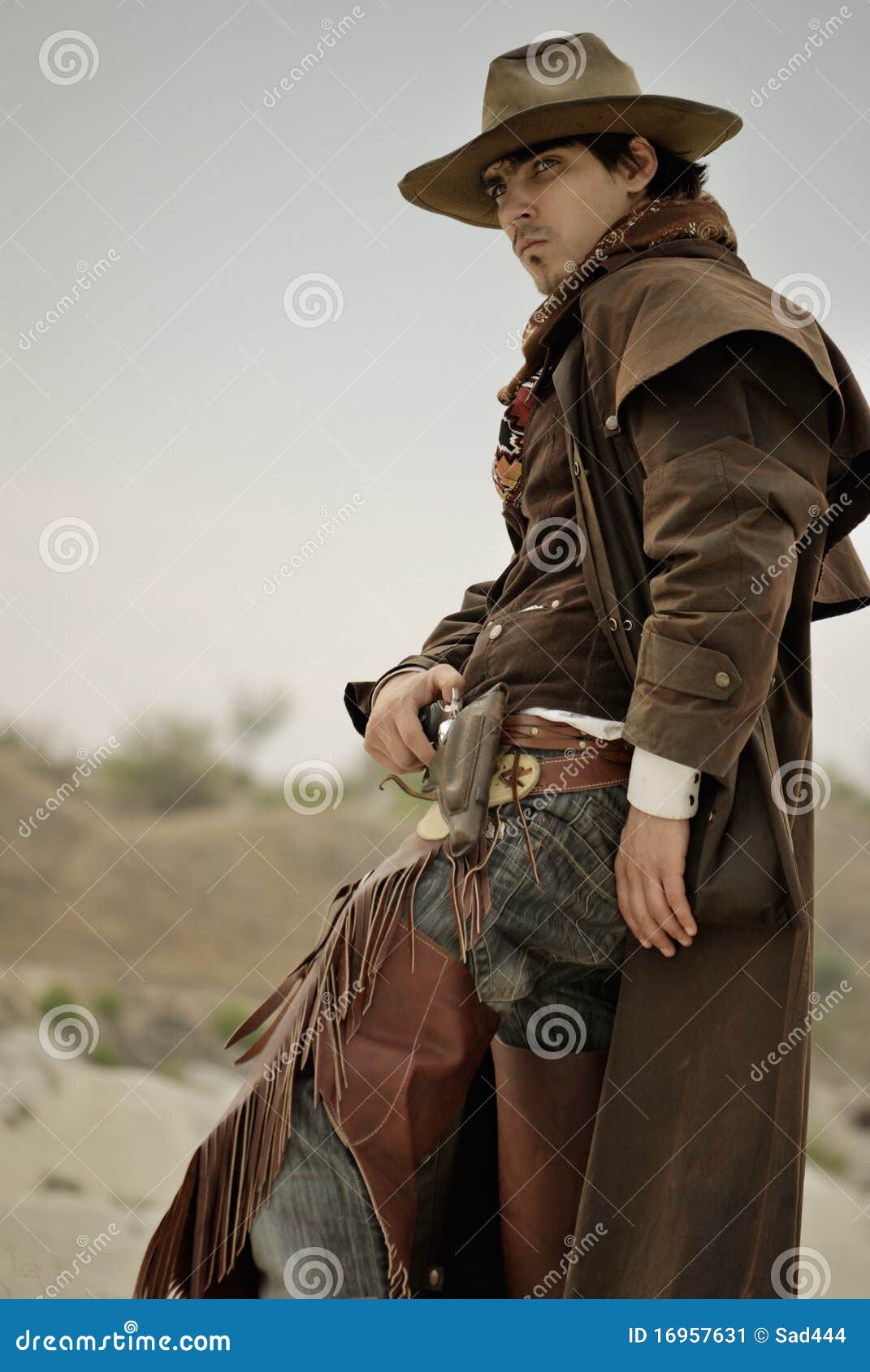 Cowboy stock image. Image of beautiful, clothes, beauty - 16957631