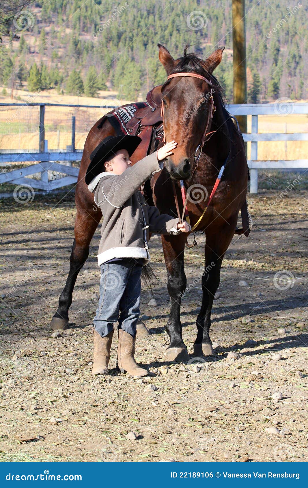 Cowboy stock photo. Image of active, exercise, carress - 22189106