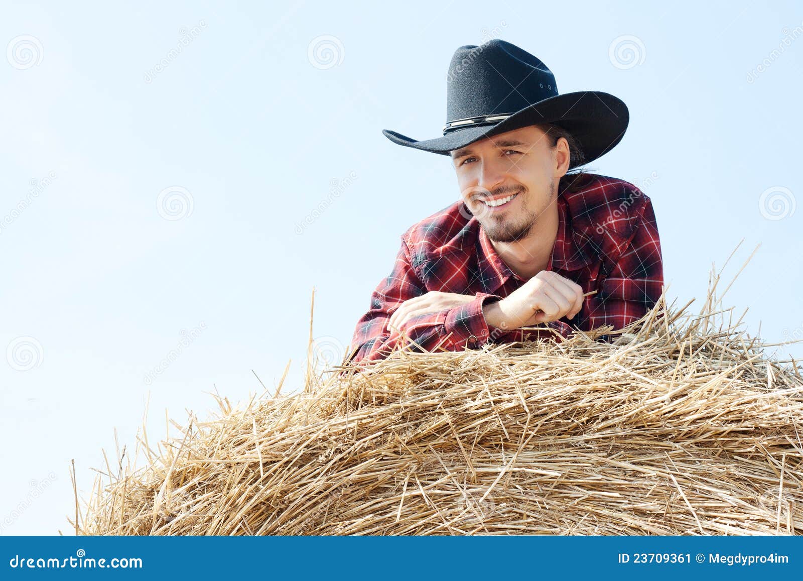 Cowboy stock image. Image of moustache, happy, farm, relaxation - 23709361