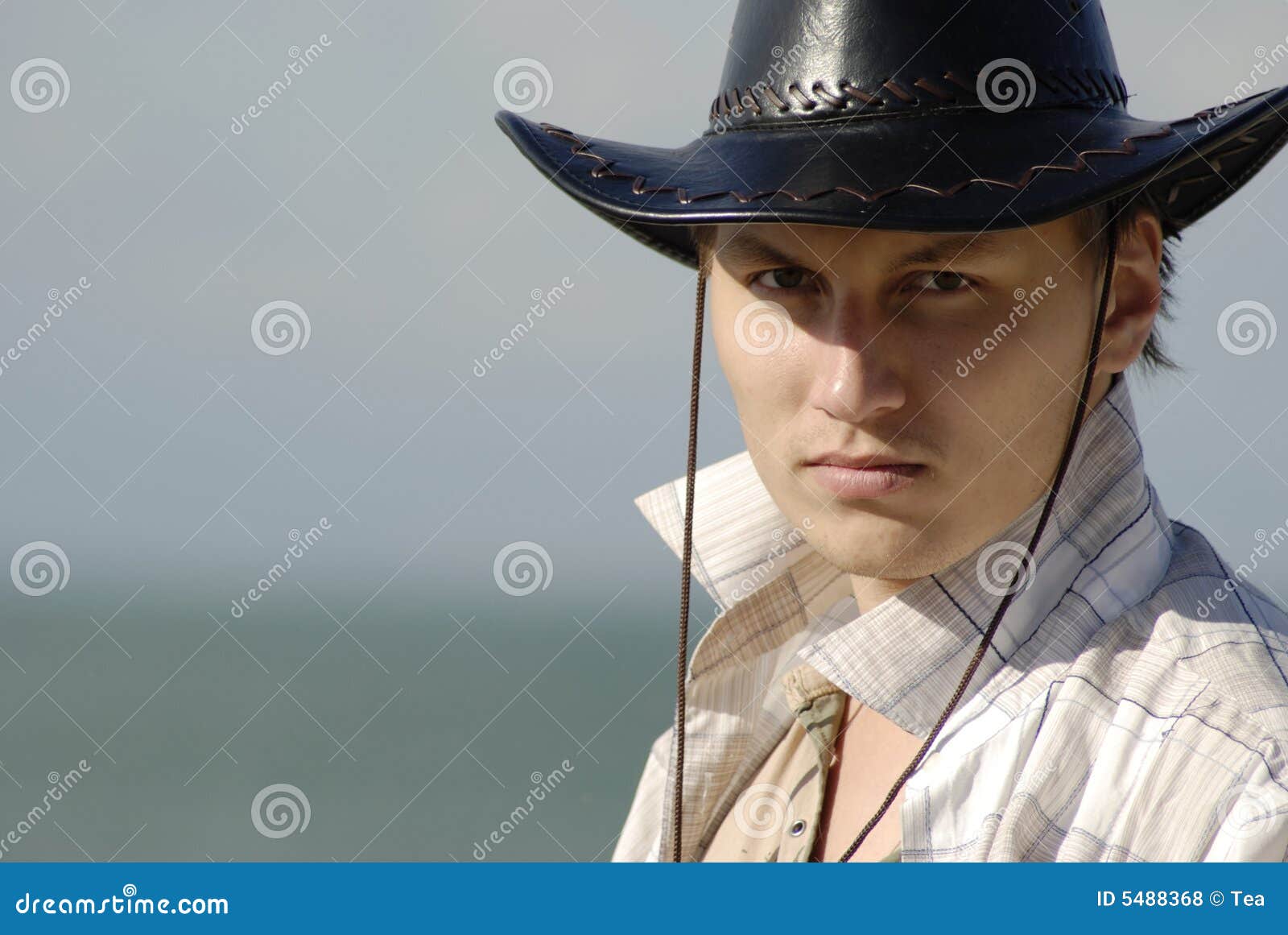 Cowboy stock photo. Image of shirt, west, stare, caucasian - 5488368