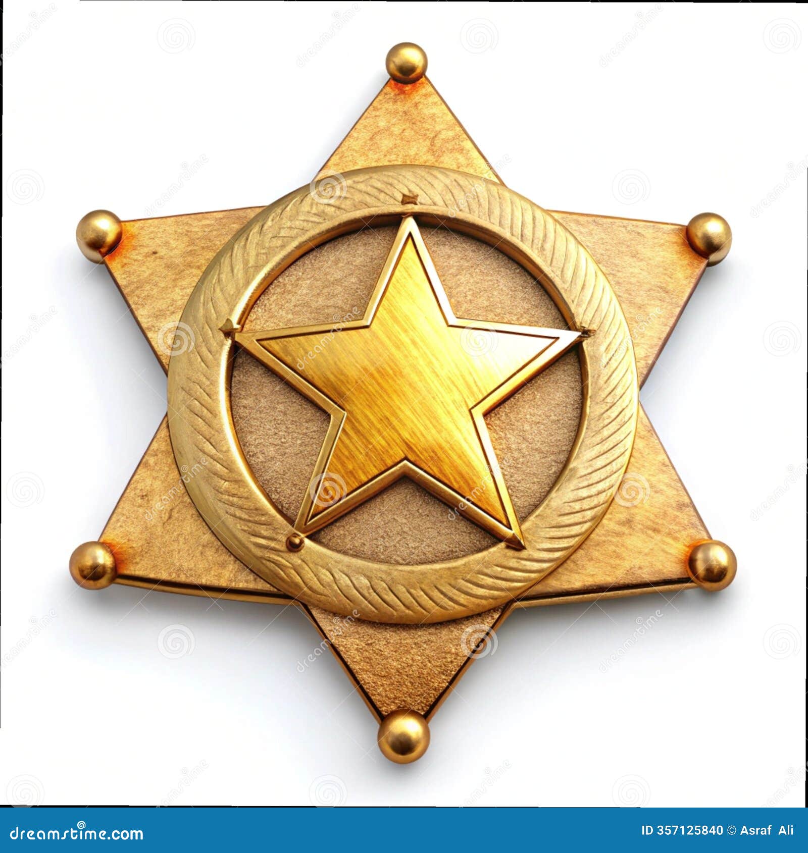Cowboy Badges Federal Marshal Symbol Stock Photo | CartoonDealer.com ...