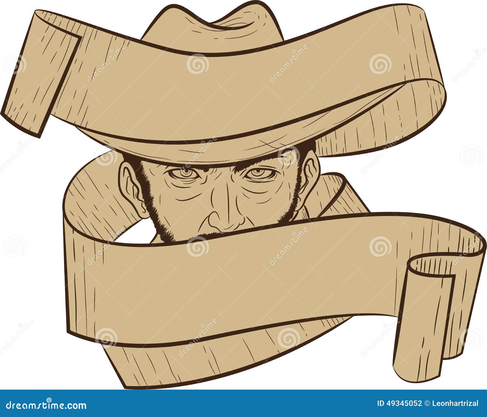 Cowboy Banner stock vector. Illustration of title, cowboy - 49345052
