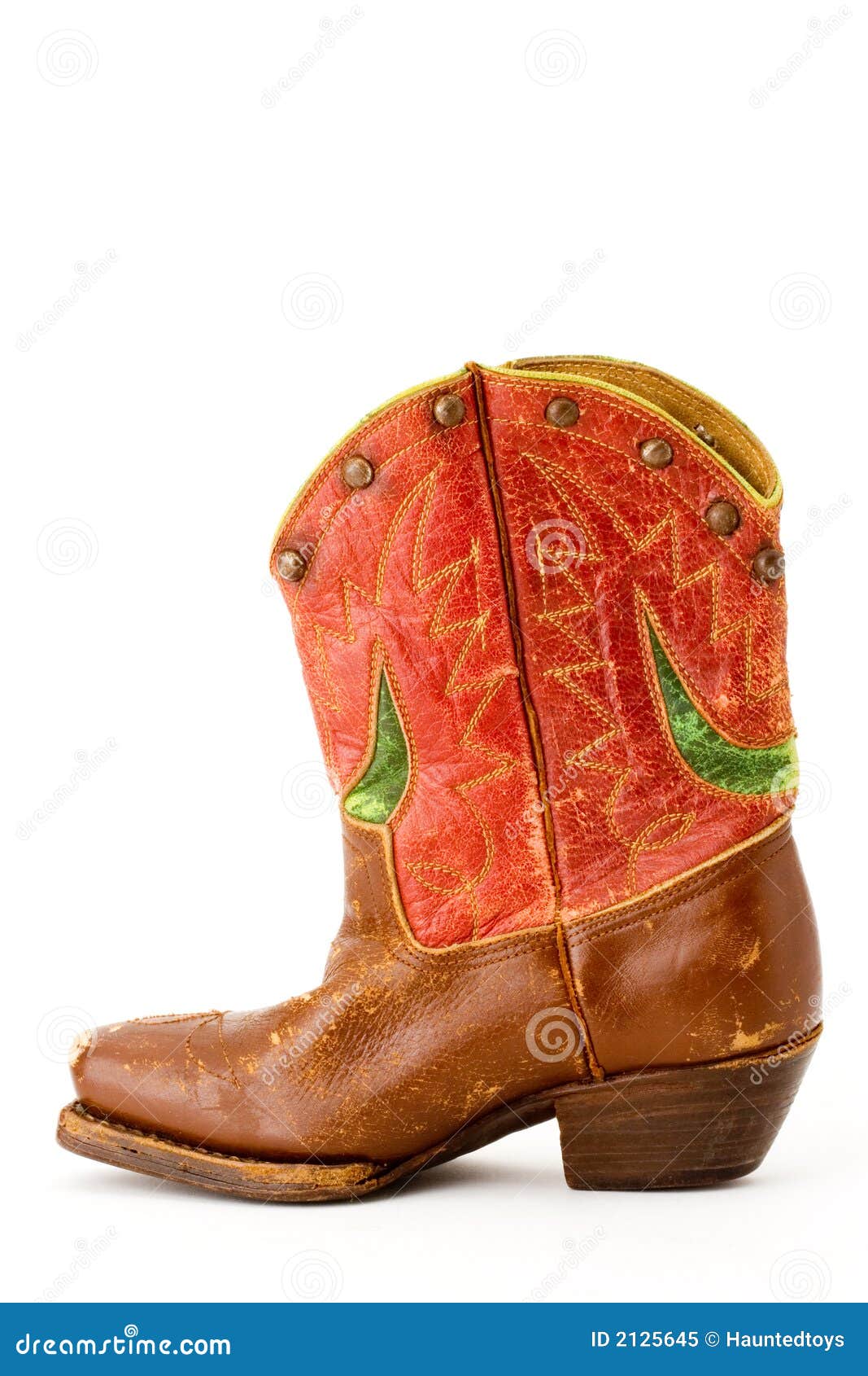 Cowboy boot stock image. Image of worn, used, single, kids - 2125645