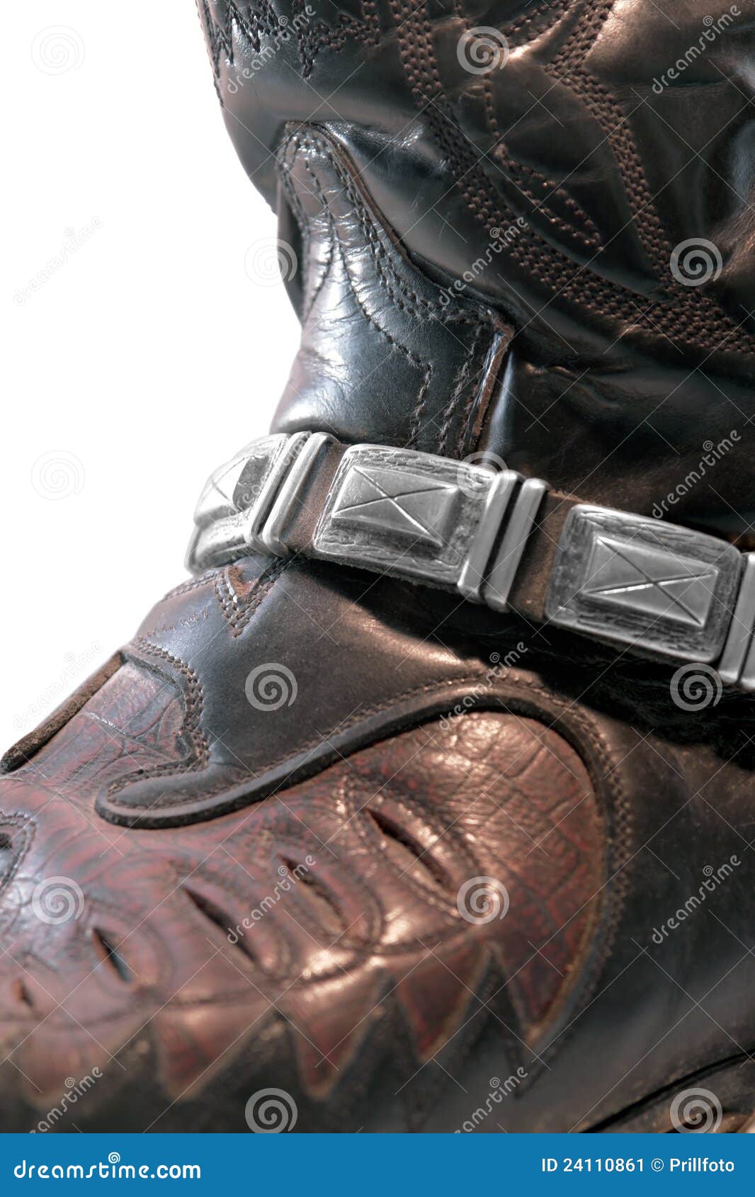 Cowboy boot closeup stock image. Image of boot, chain - 24110861
