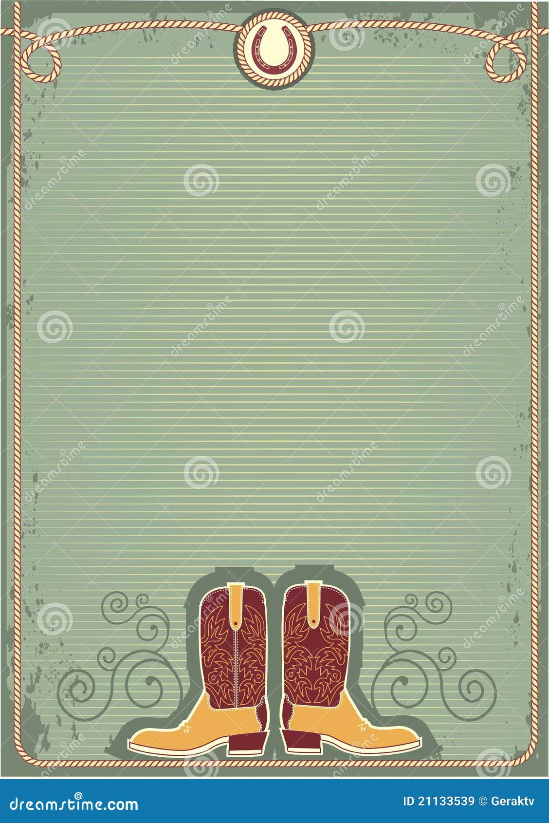 Cowboy Boots Wallpaper Border