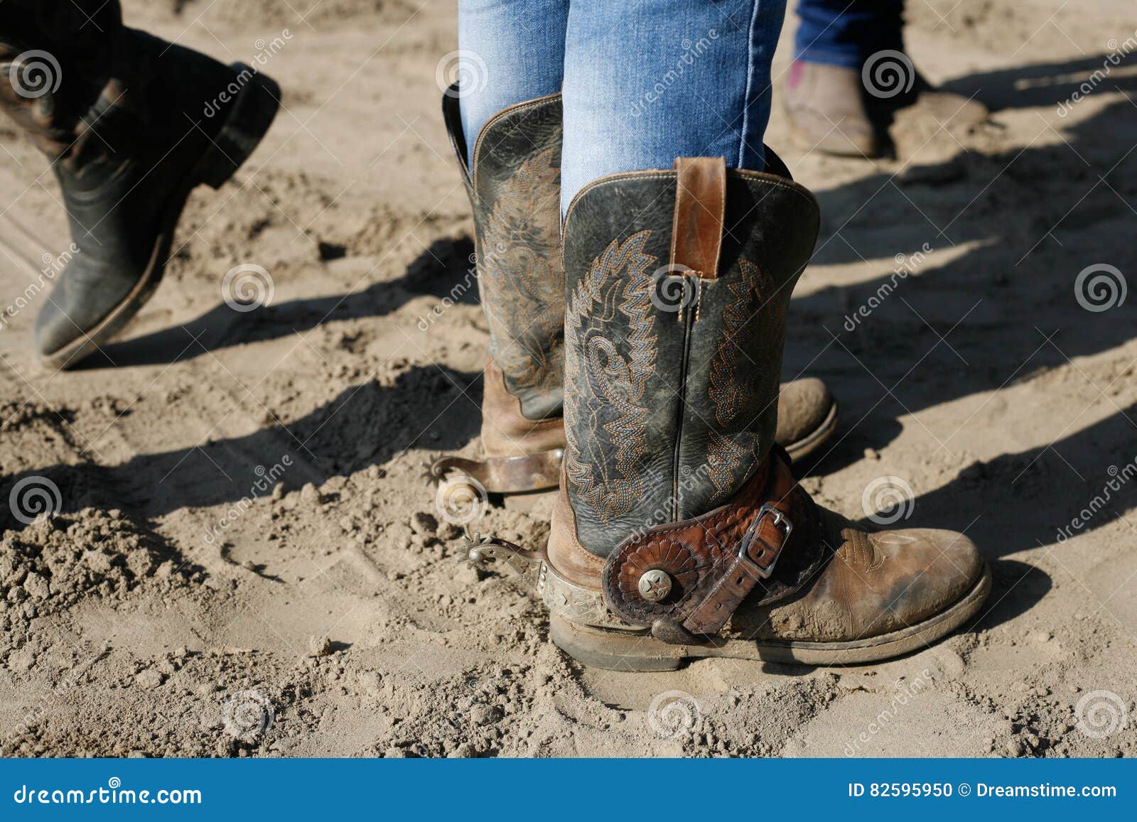 Cowboy boots stock photo. Image of fancywork, leather - 82595950