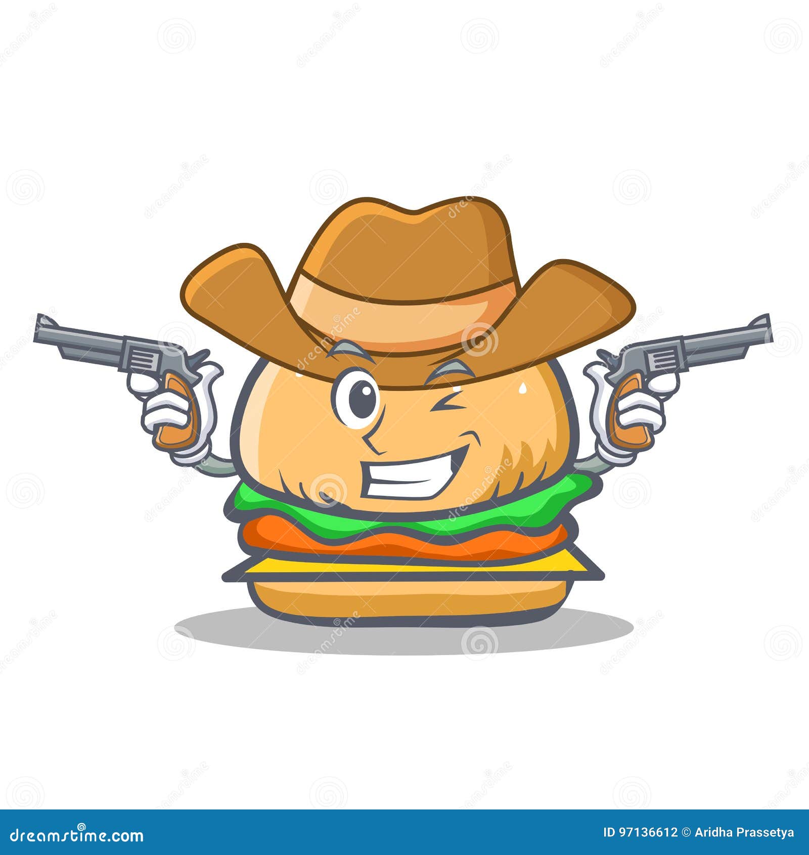 Cowboy Food Logo Cartoon Vector | CartoonDealer.com #117548223