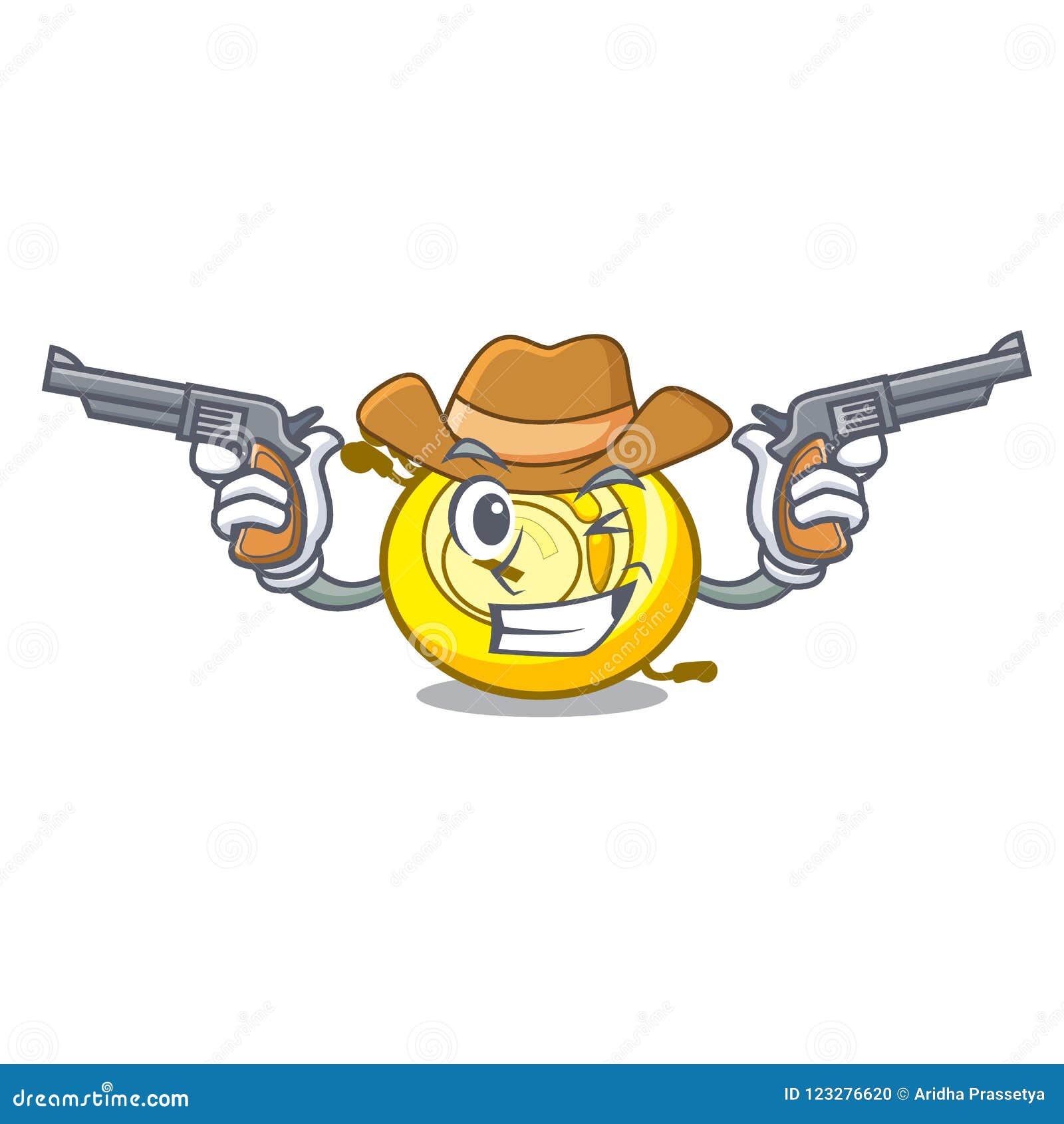Cowboy CD Player Character Cartoon Stock Vector - Illustration of ...
