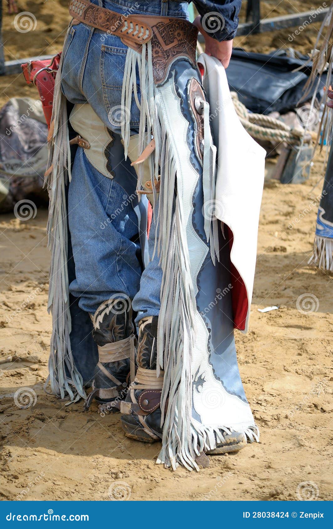 Cowboy chaps stock photo. Image of american, fringe, rugged - 28038424