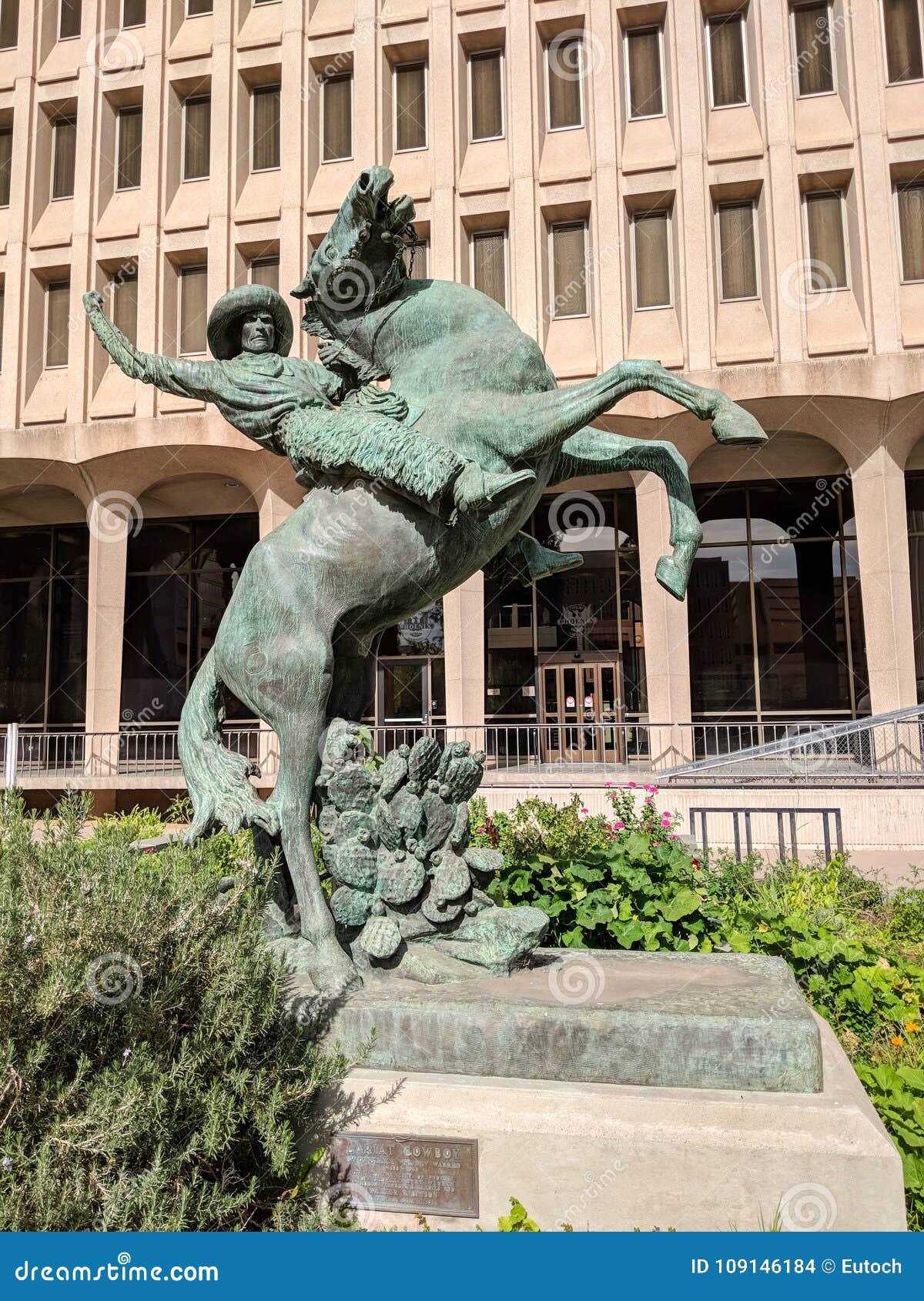 Cowboy De Lasso à Phoenix Du Centre, AZ Image stock éditorial - Image ...