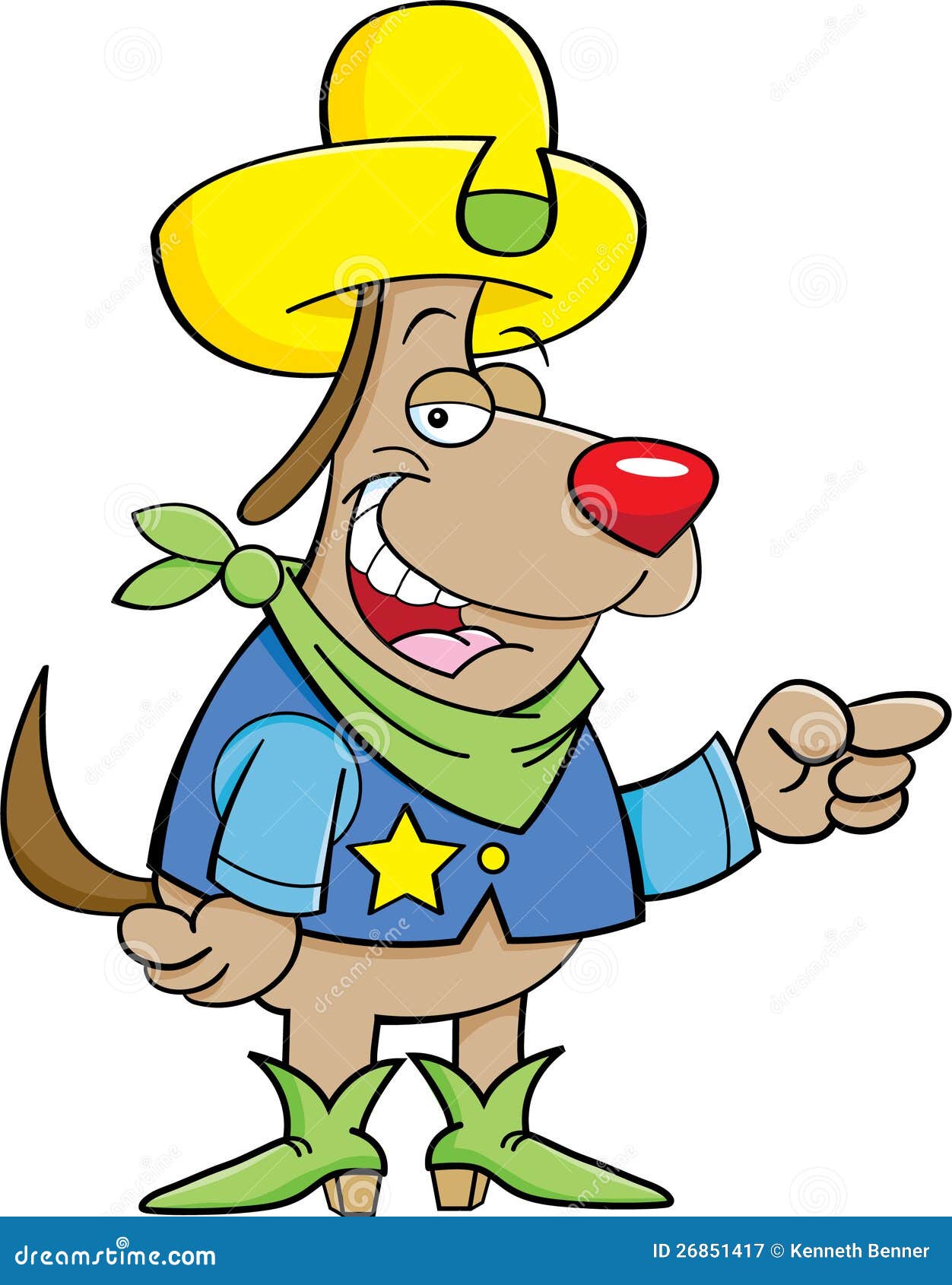 Cowboy dog stock vector. Illustration of animal, boots - 26851417