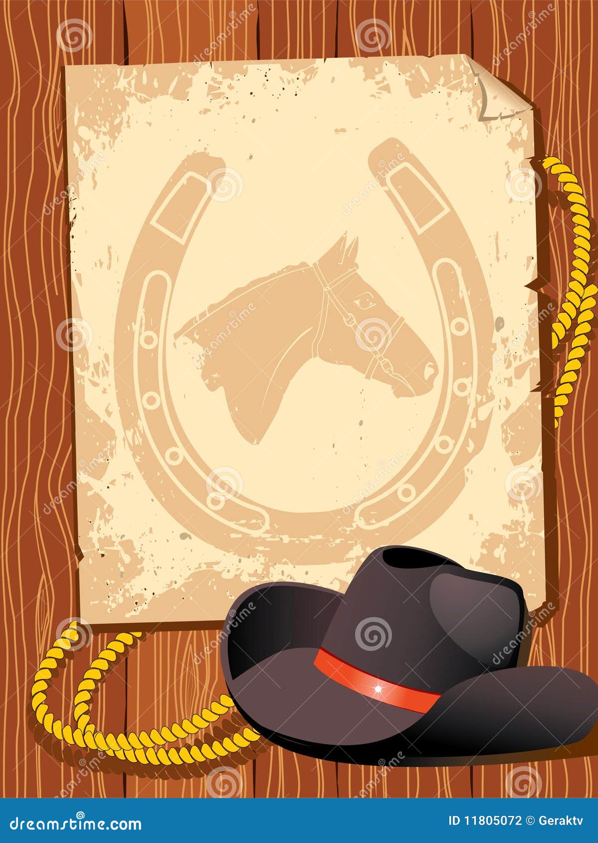 Cowboy Life Elements .Vector Black Silhouettes | CartoonDealer.com ...