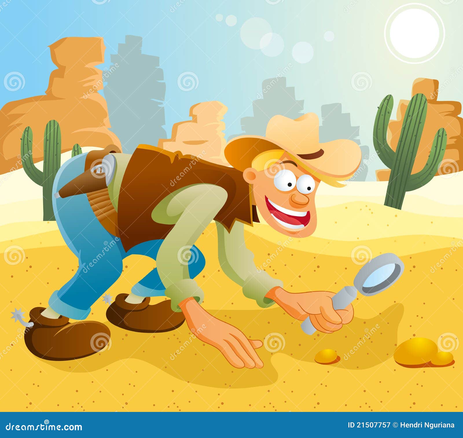 Finding Gold Cartoon