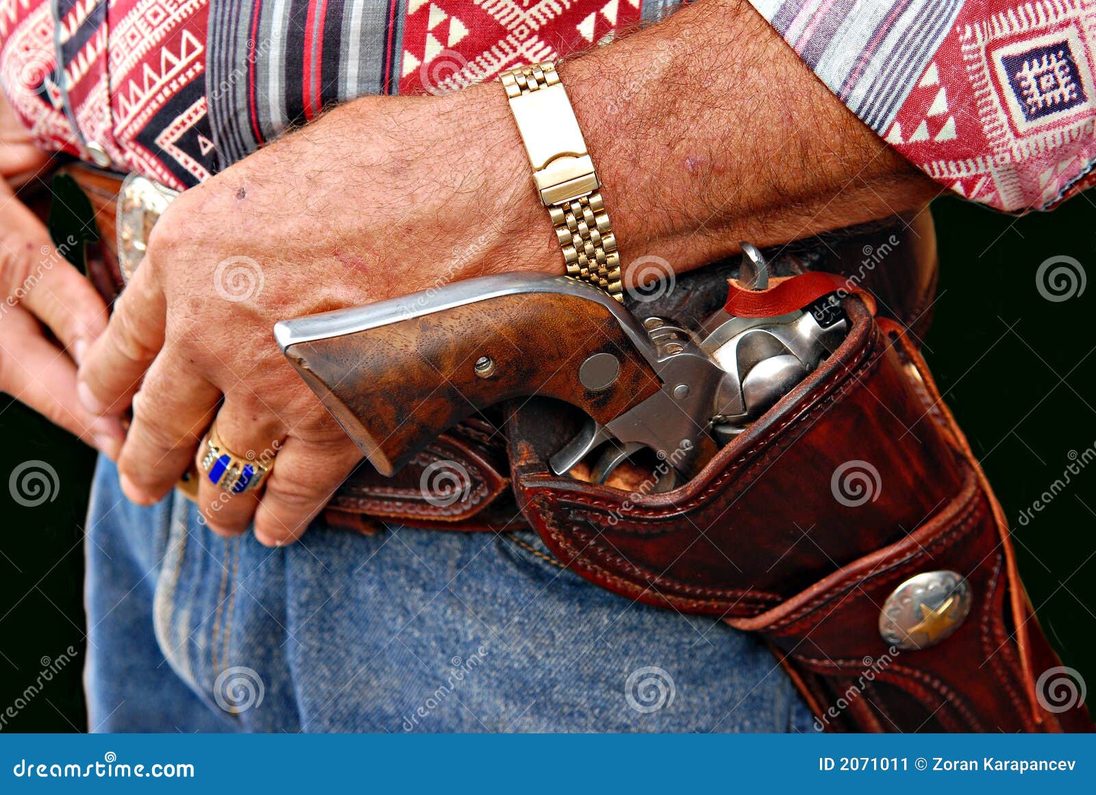 Cowboy with the gun stock image. Image of firearms, gunman - 2071011
