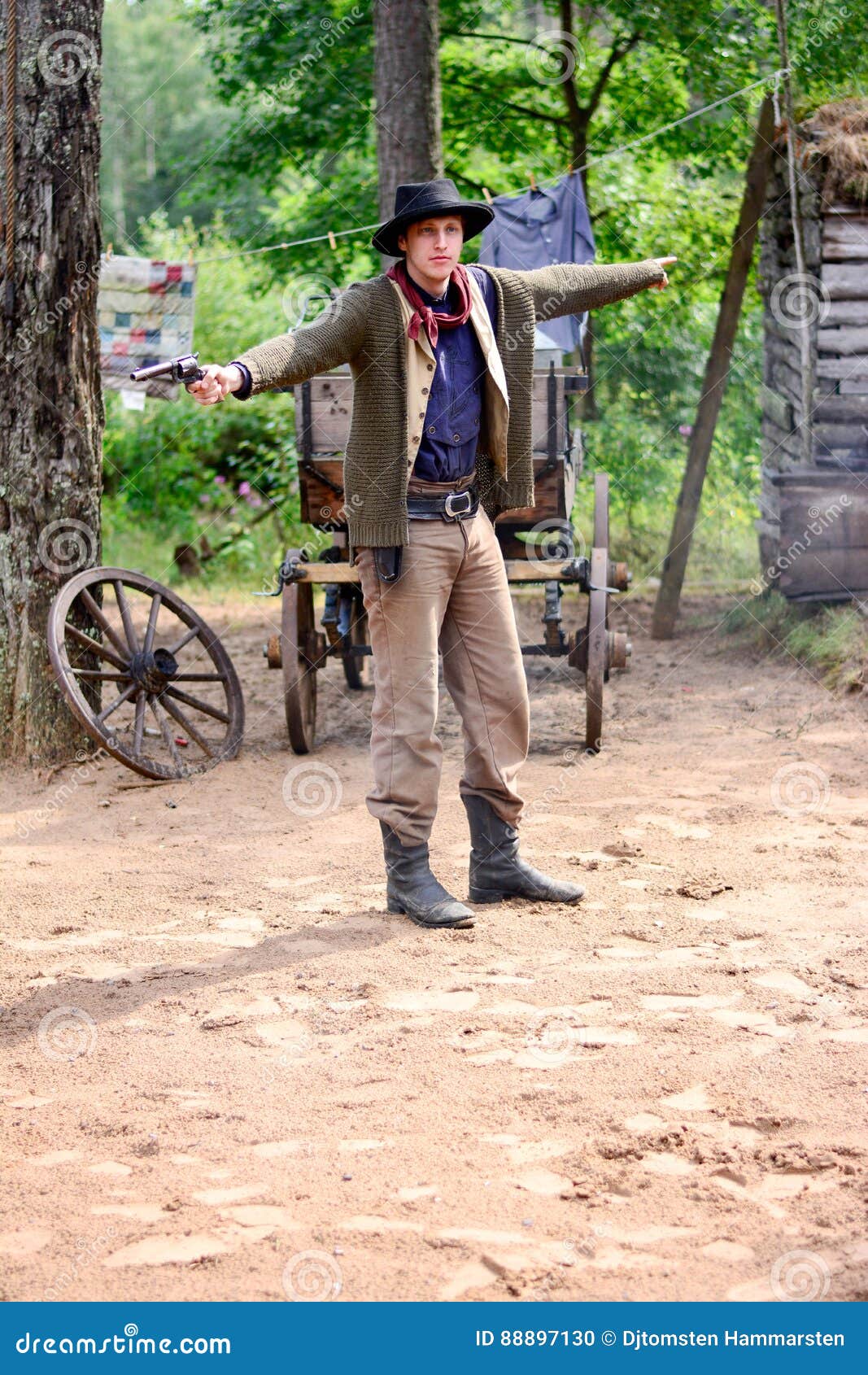 Cowboy Gunfighters editorial image. Image of enjoy, america - 88897130