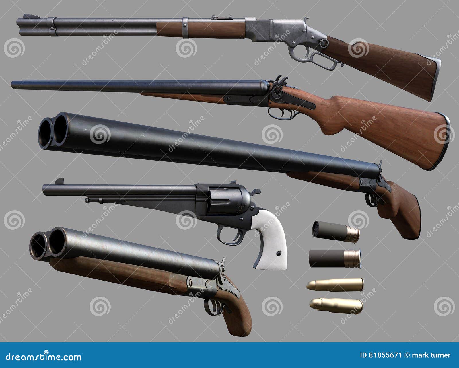 Western Cowboys Guns