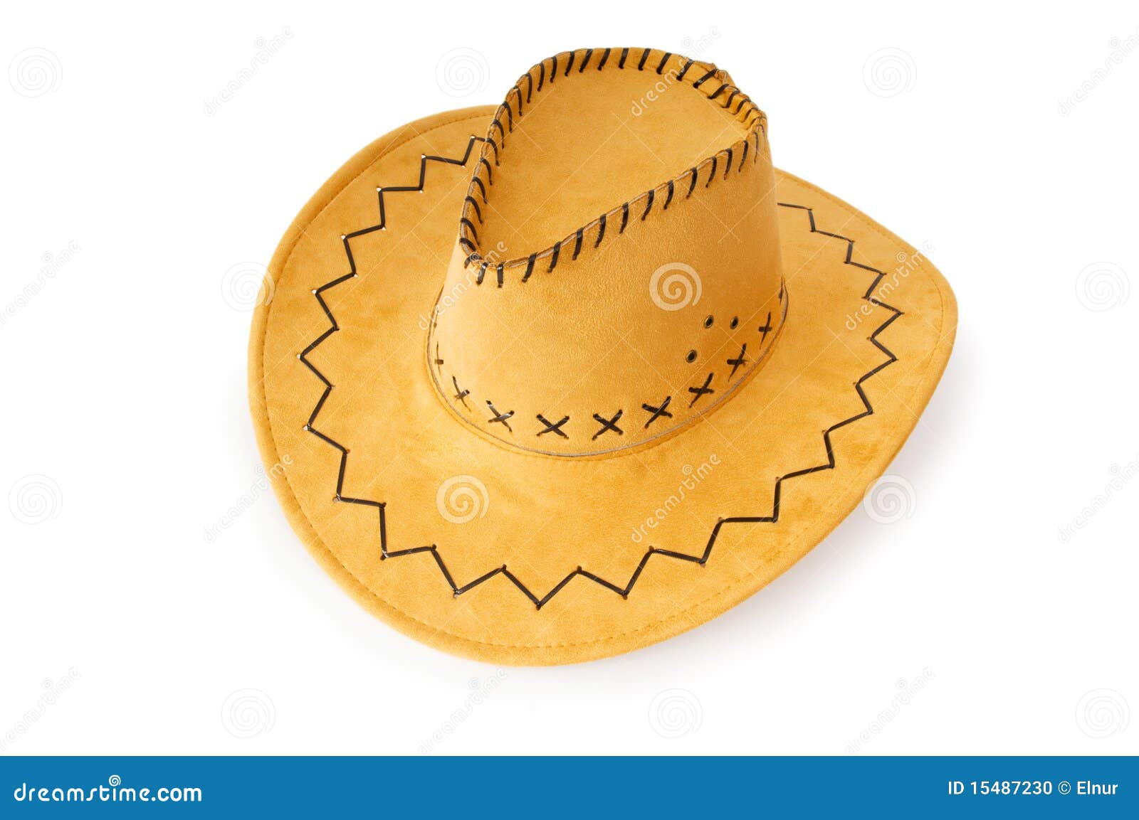 Cowboy hat isolated stock photo. Image of isolation, leather - 15487230