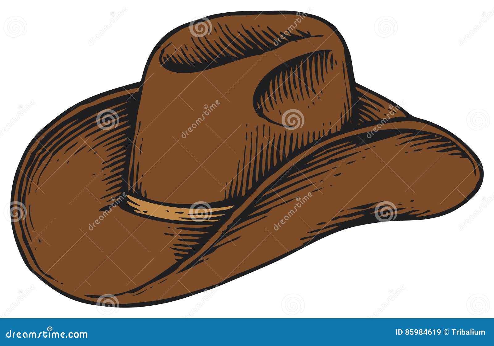 Cowboy hat stock vector. Illustration of dress, head - 85984619