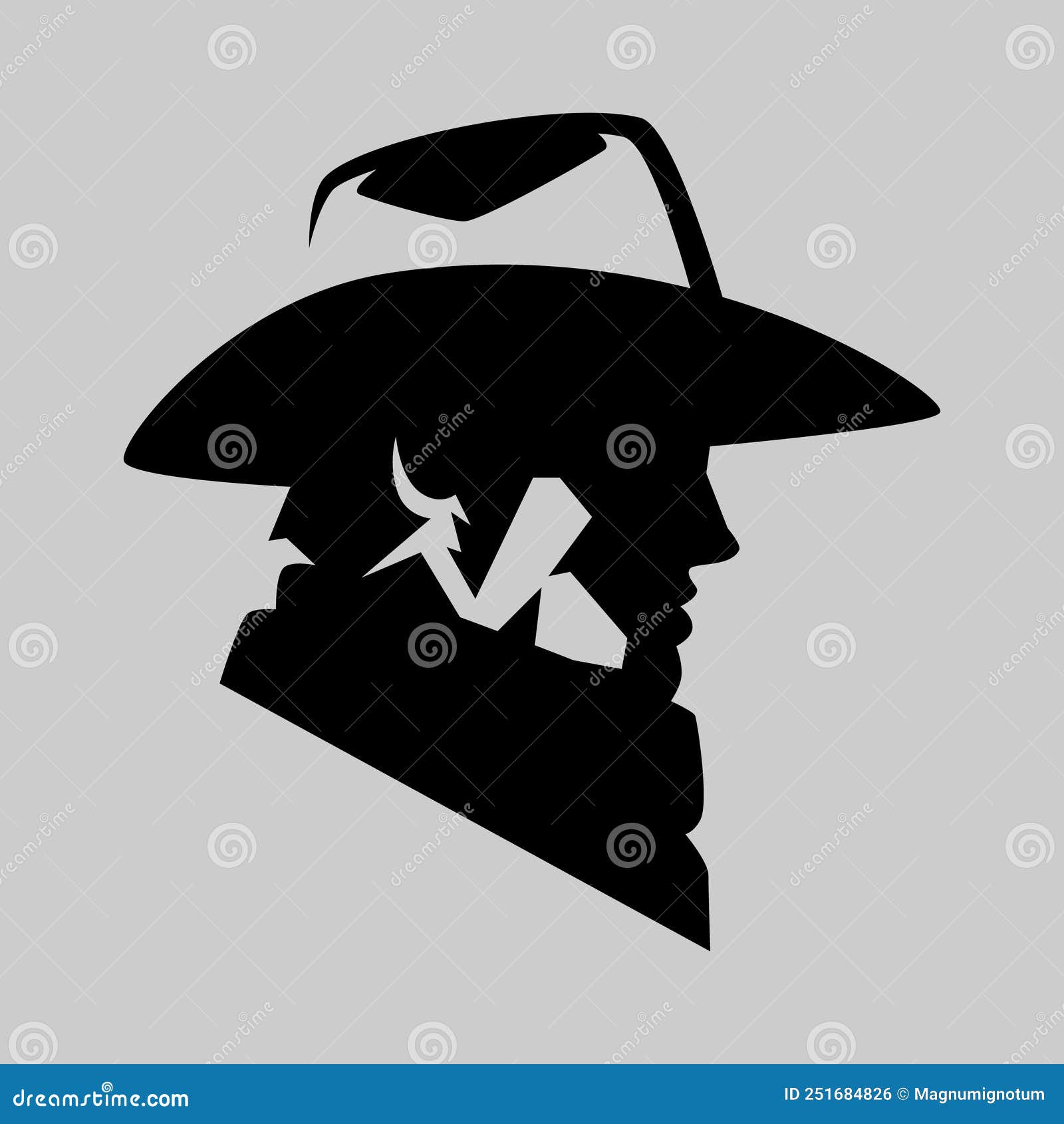 Cowboy Head Silhouette