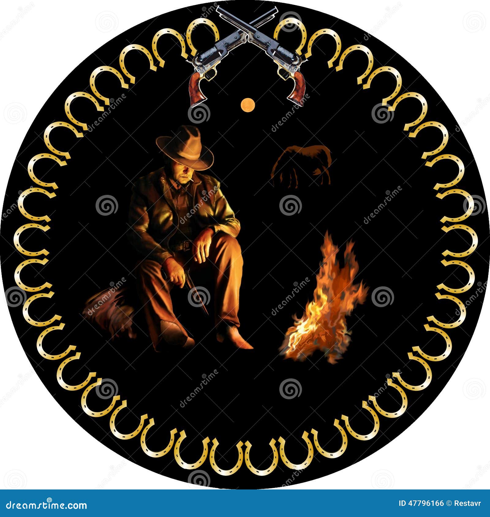 Cowboy Campfire Stock Illustrations – 142 Cowboy Campfire Stock ...