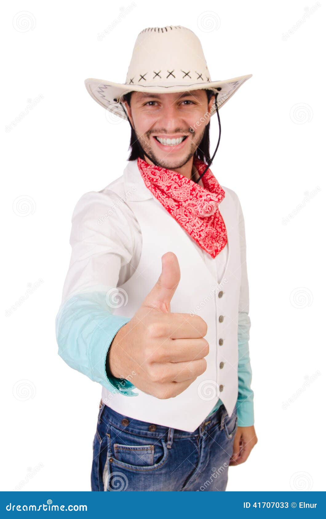 Cowboy isolated stock image. Image of pistol, rodeo, beautiful - 41707033