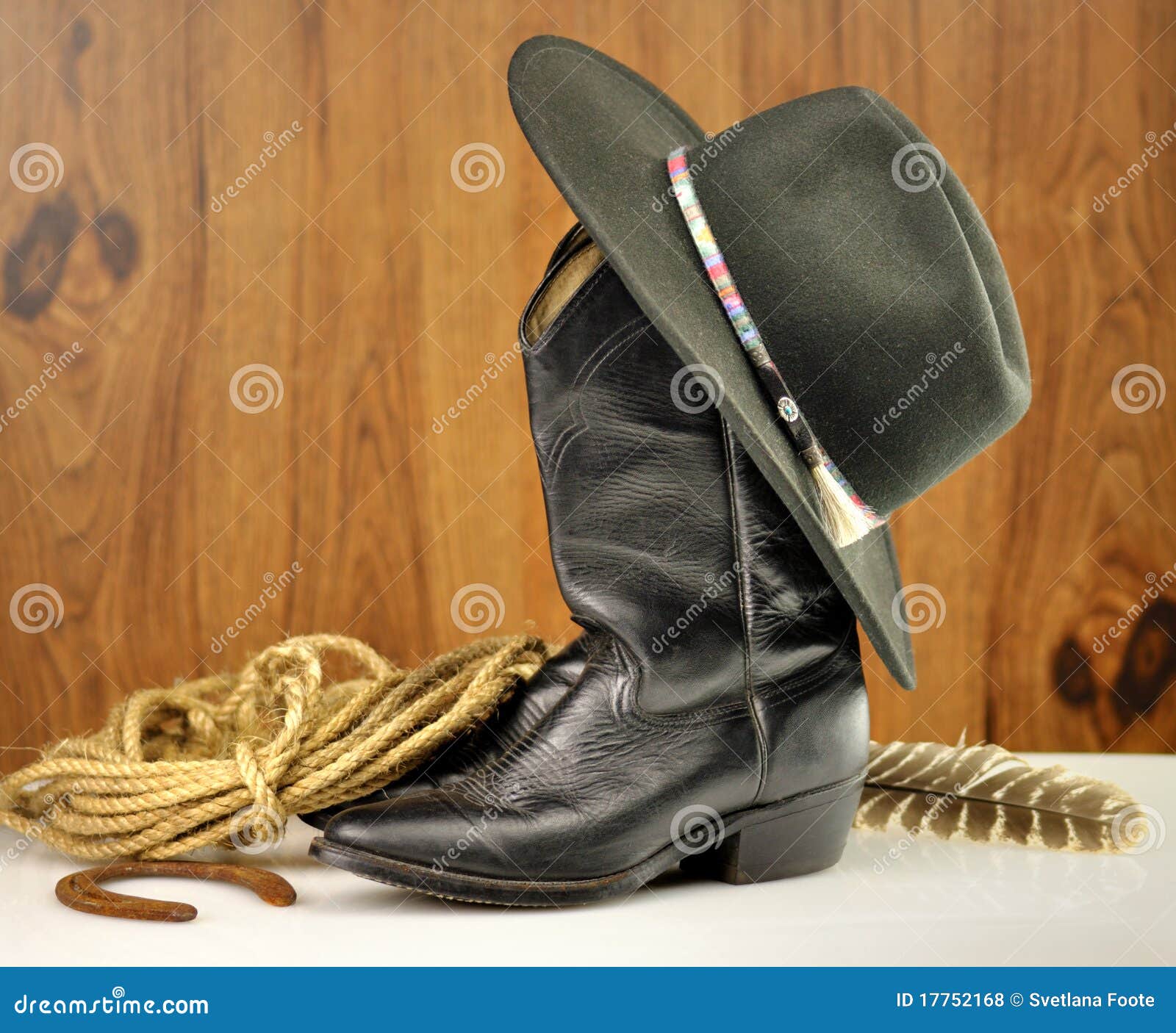 Cowboy items stock photo. Image of western, brown, west - 17752168