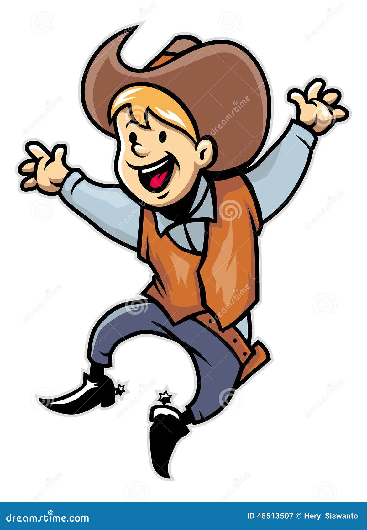 Cowboy Junior Cartoon Vector | CartoonDealer.com #48513507