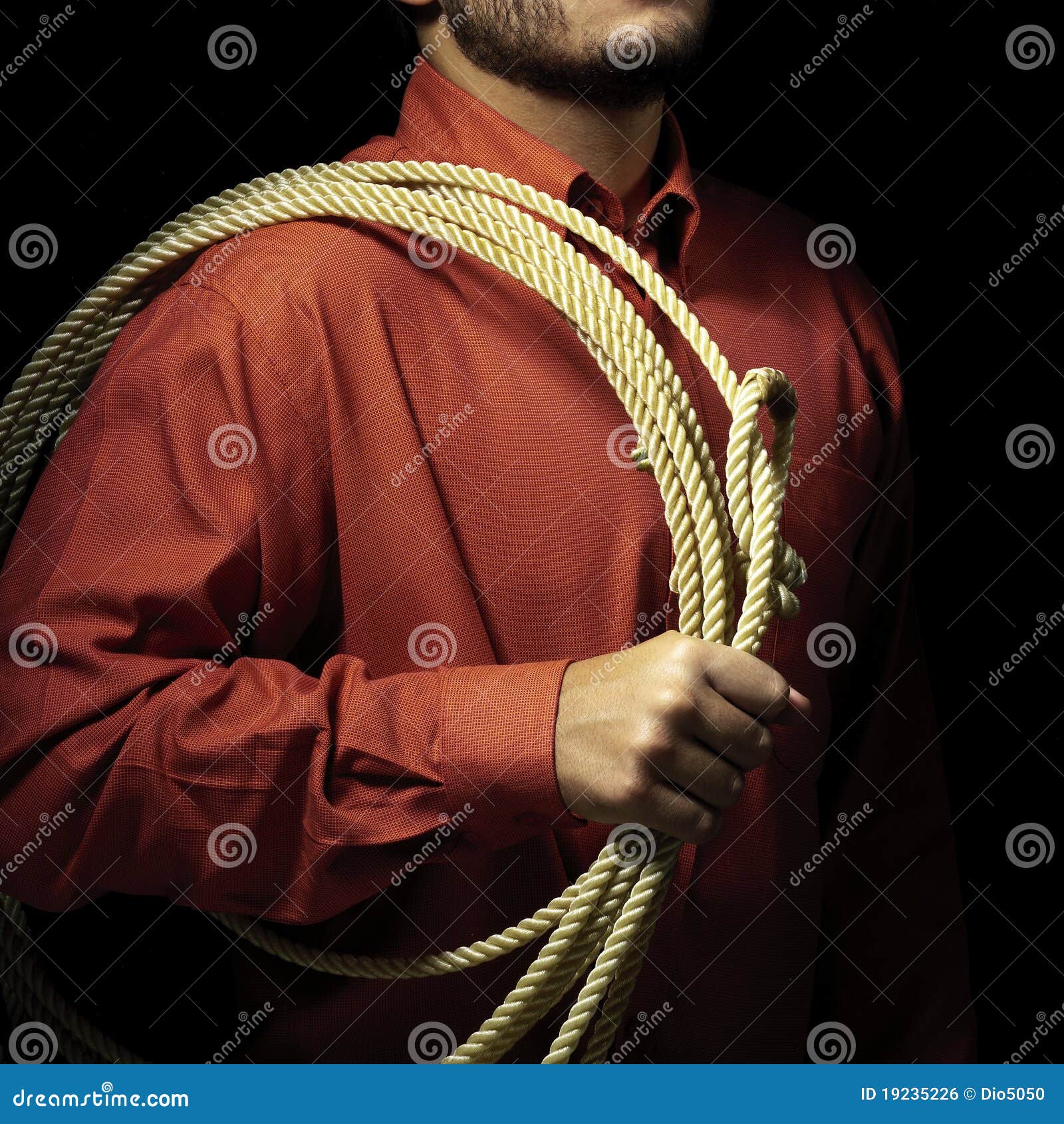 Cowboy lasso stock photo. Image of sport, contrast, shirt - 19235226