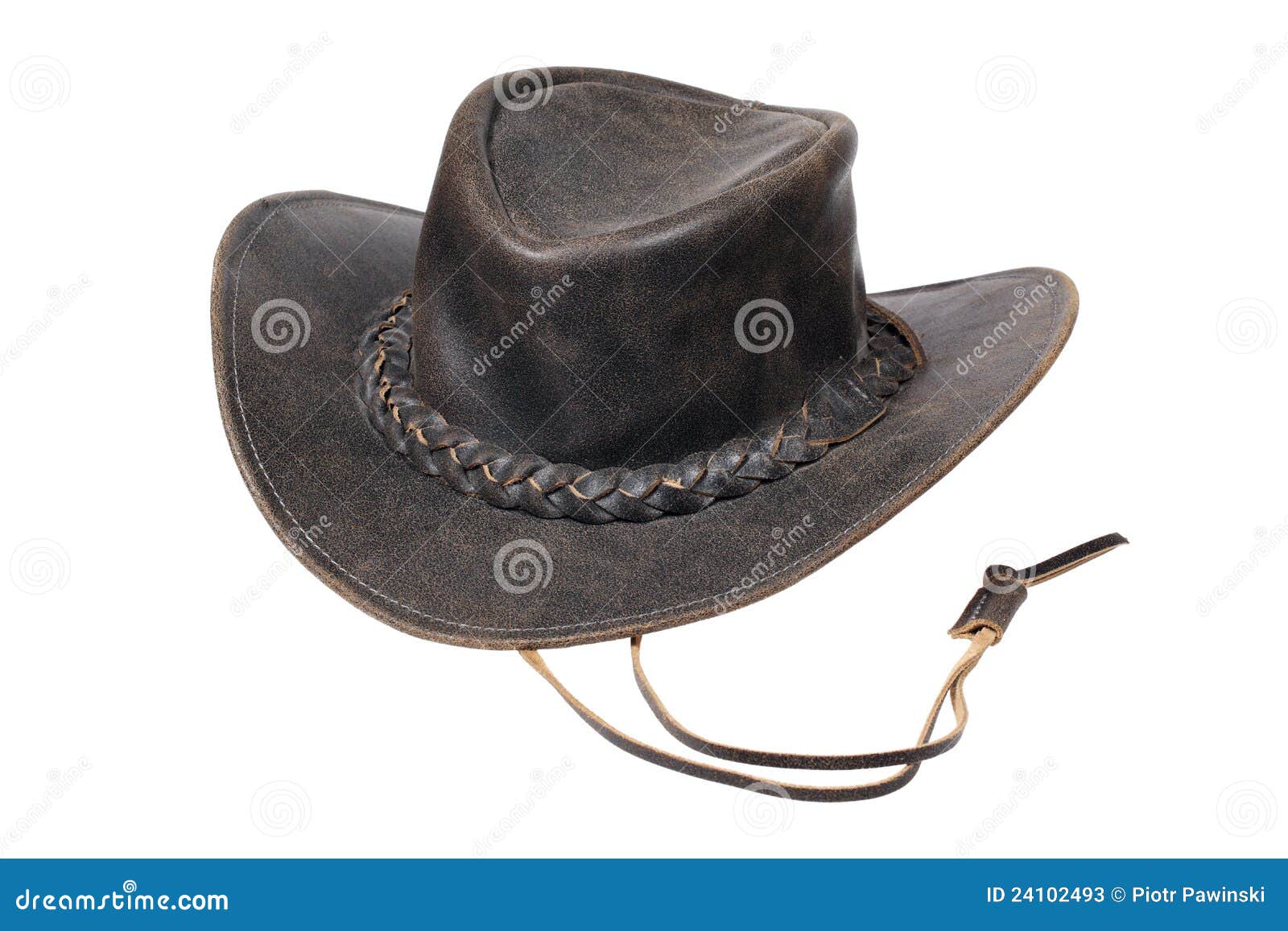 Black Cowboy Hat Front View