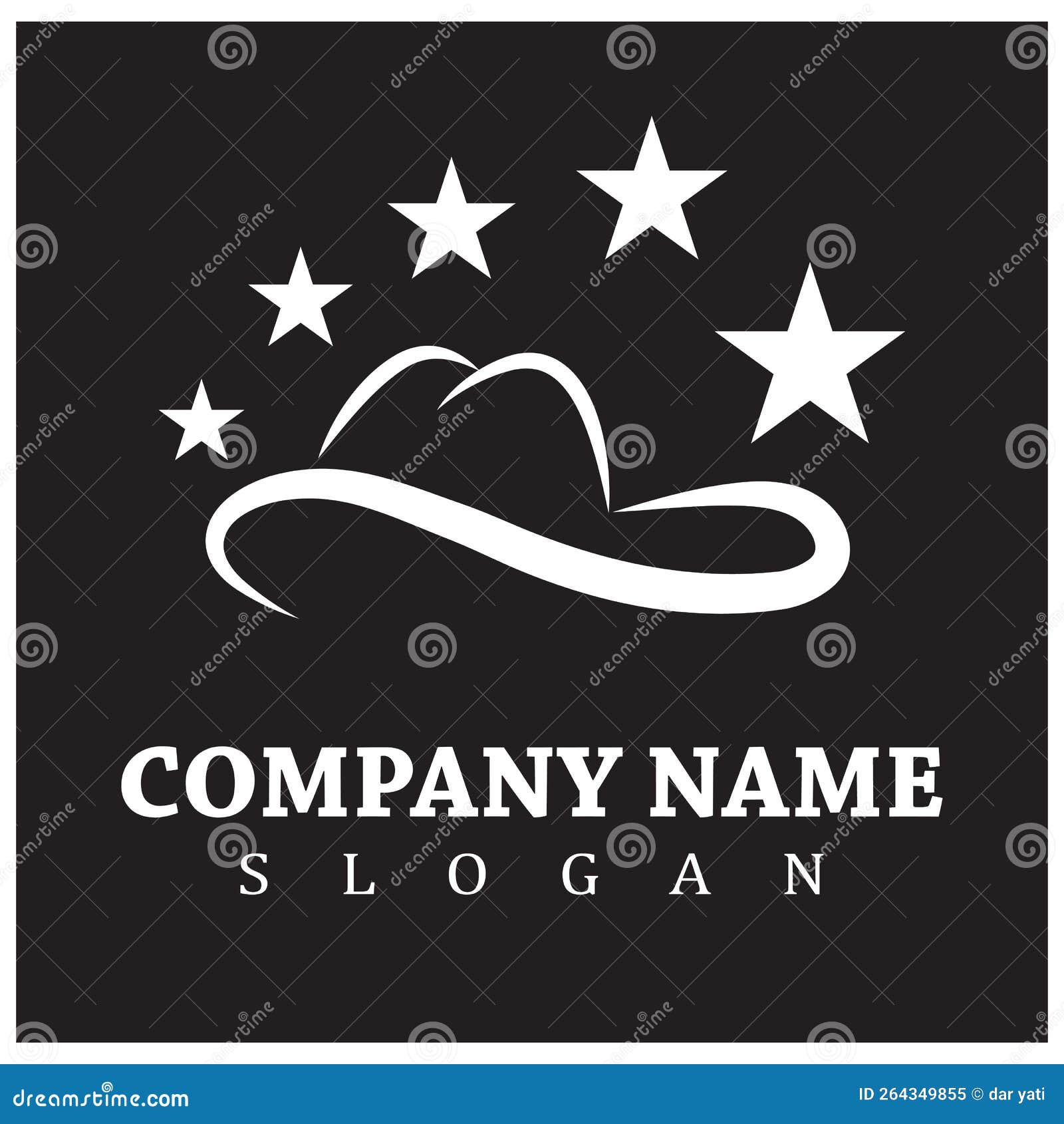 Cowboy Logo Vector Template Design Stock Vector - Illustration of ...