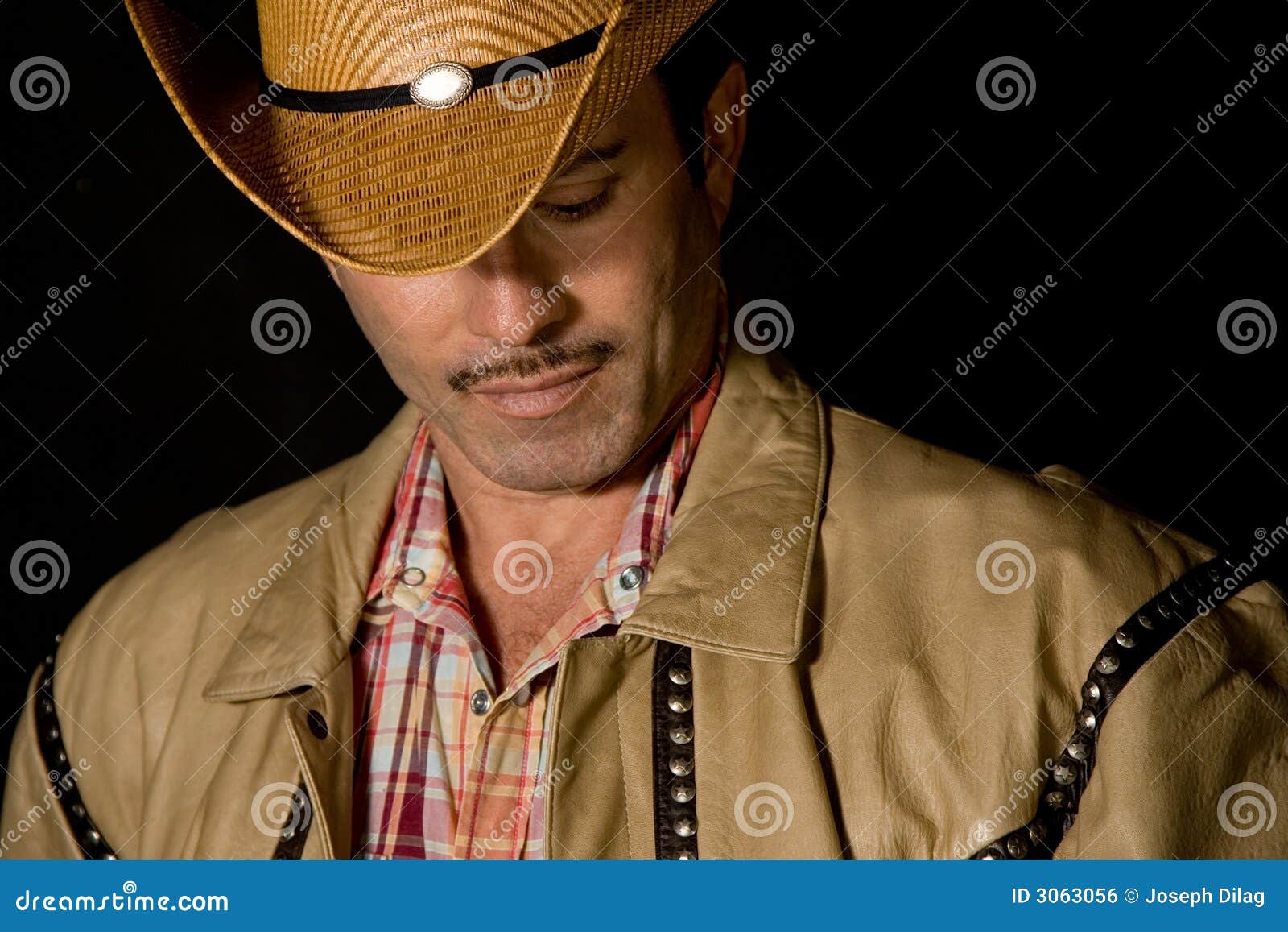 Cowboy Looking Down Picture. Image: 3063056