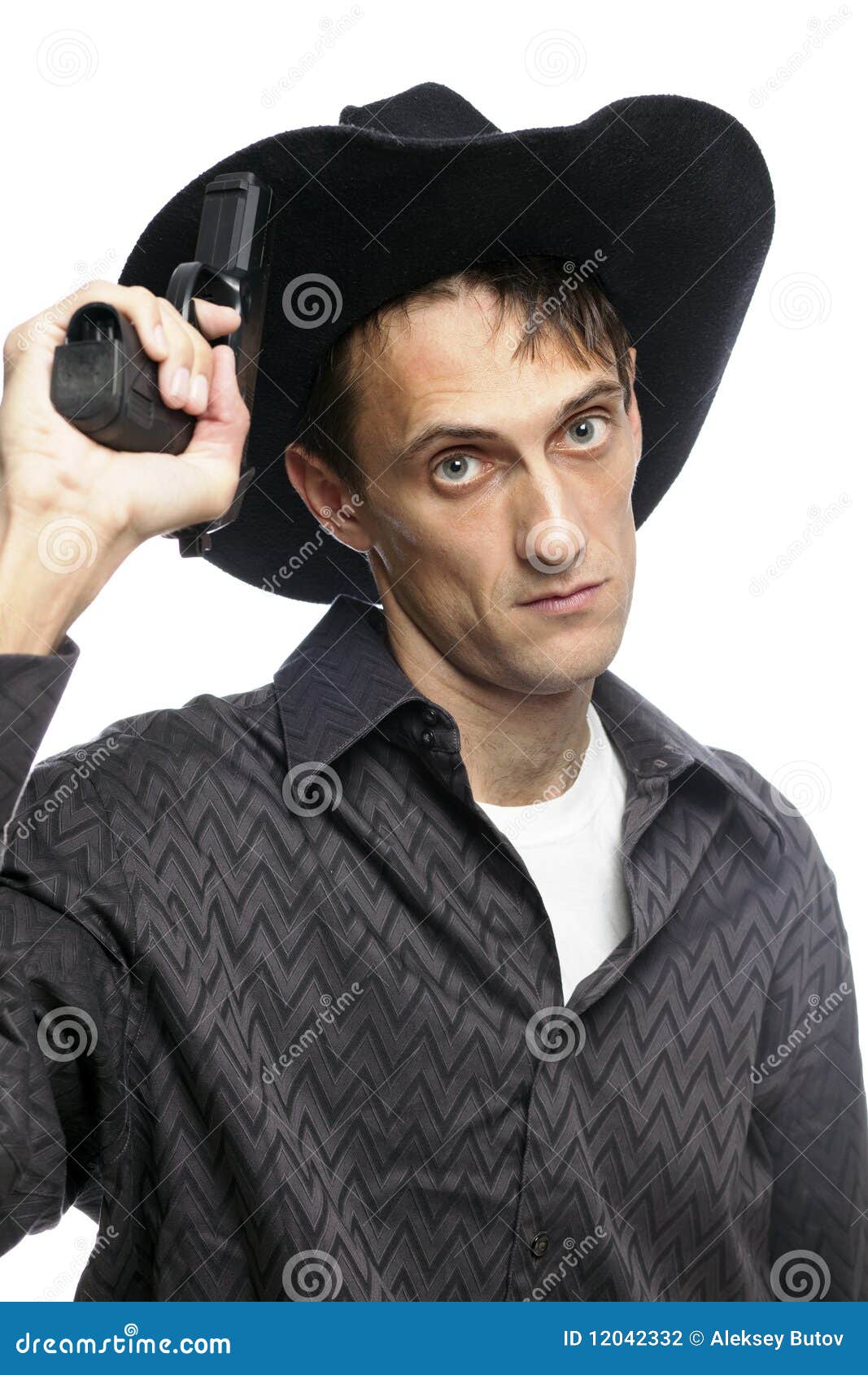 Cowboy male stock photo. Image of face, view, standing - 12042332