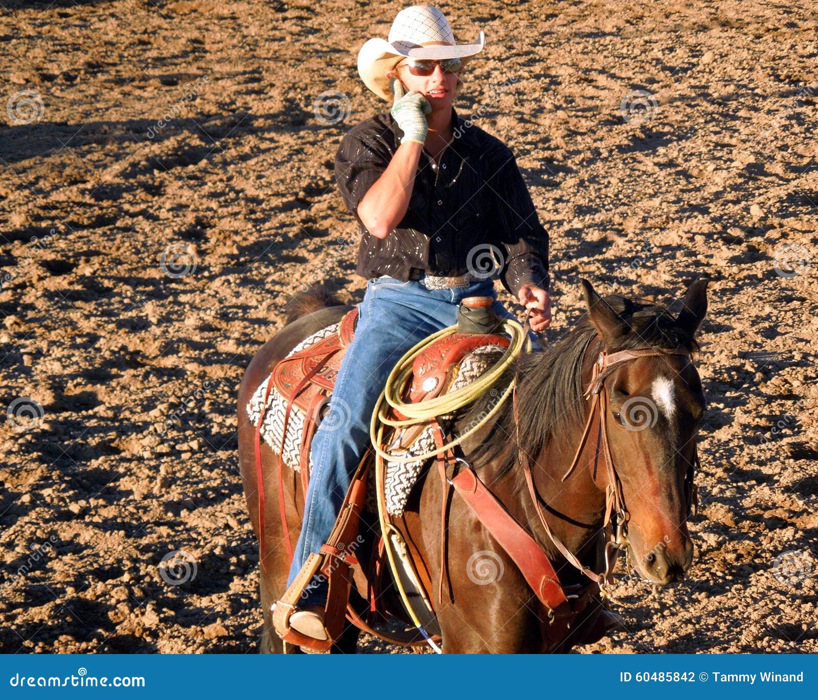 Cowboy occidentale moderno fotografia editoriale. Immagine di ...