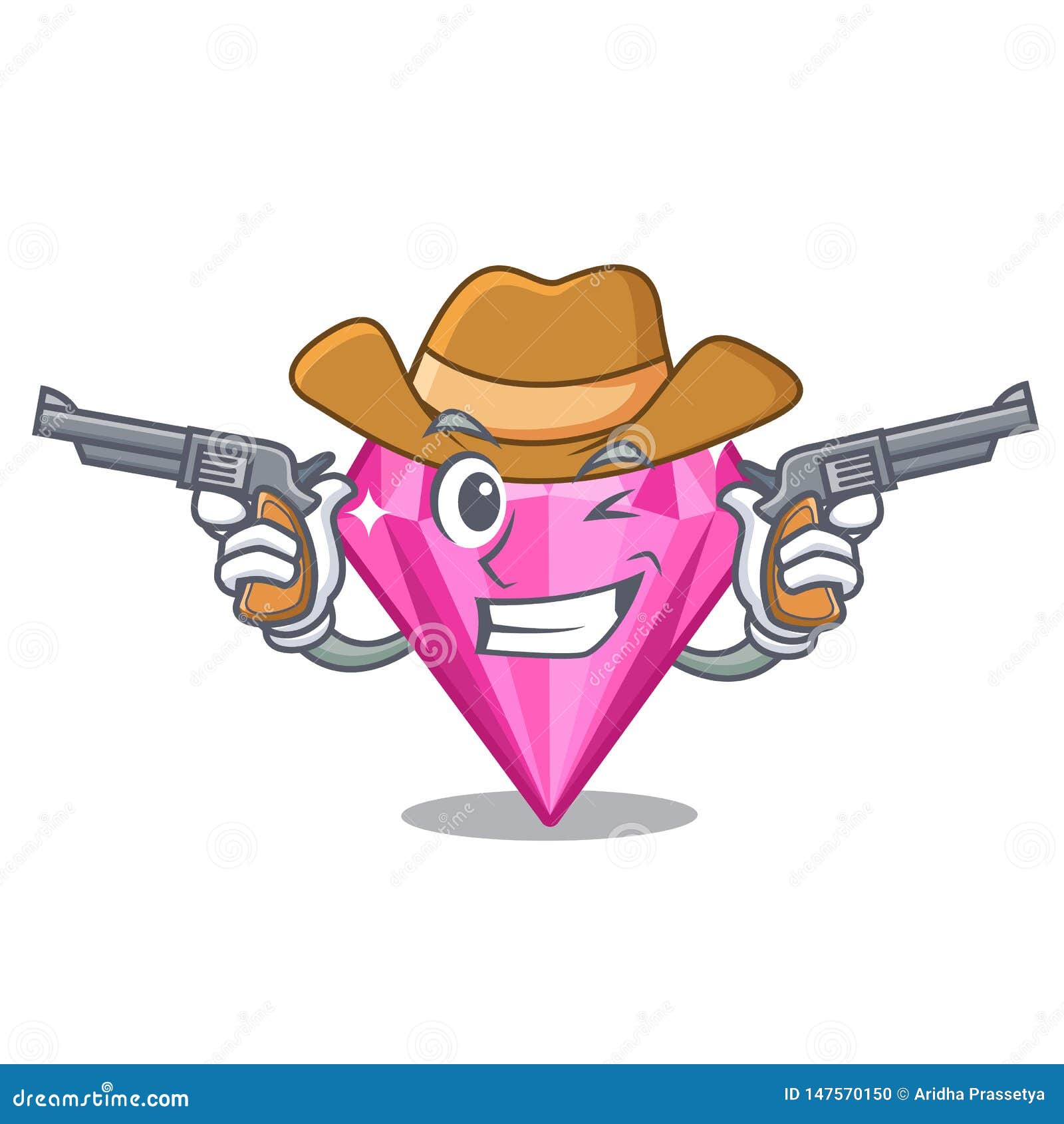 Cowboy Pink Core Revolver, Gun. Cowboy Western And Wild West Theme ...