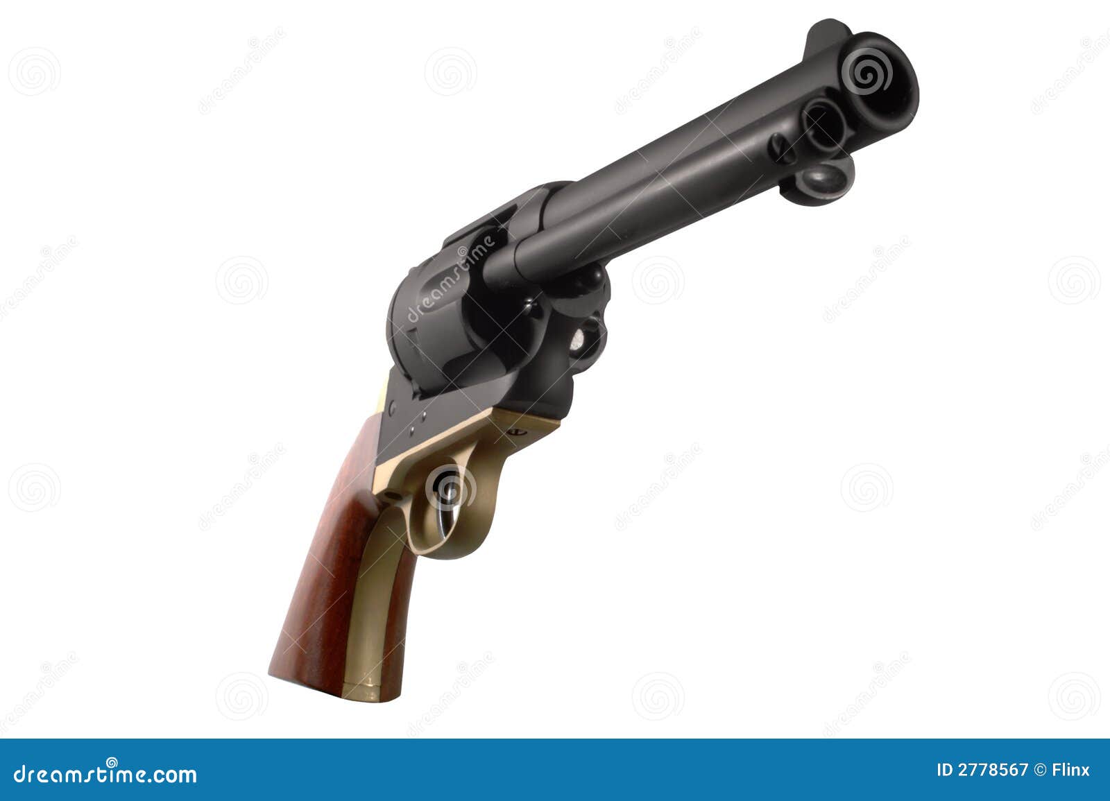 Cowboy Pistol High angle stock image. Image of defend - 2778567