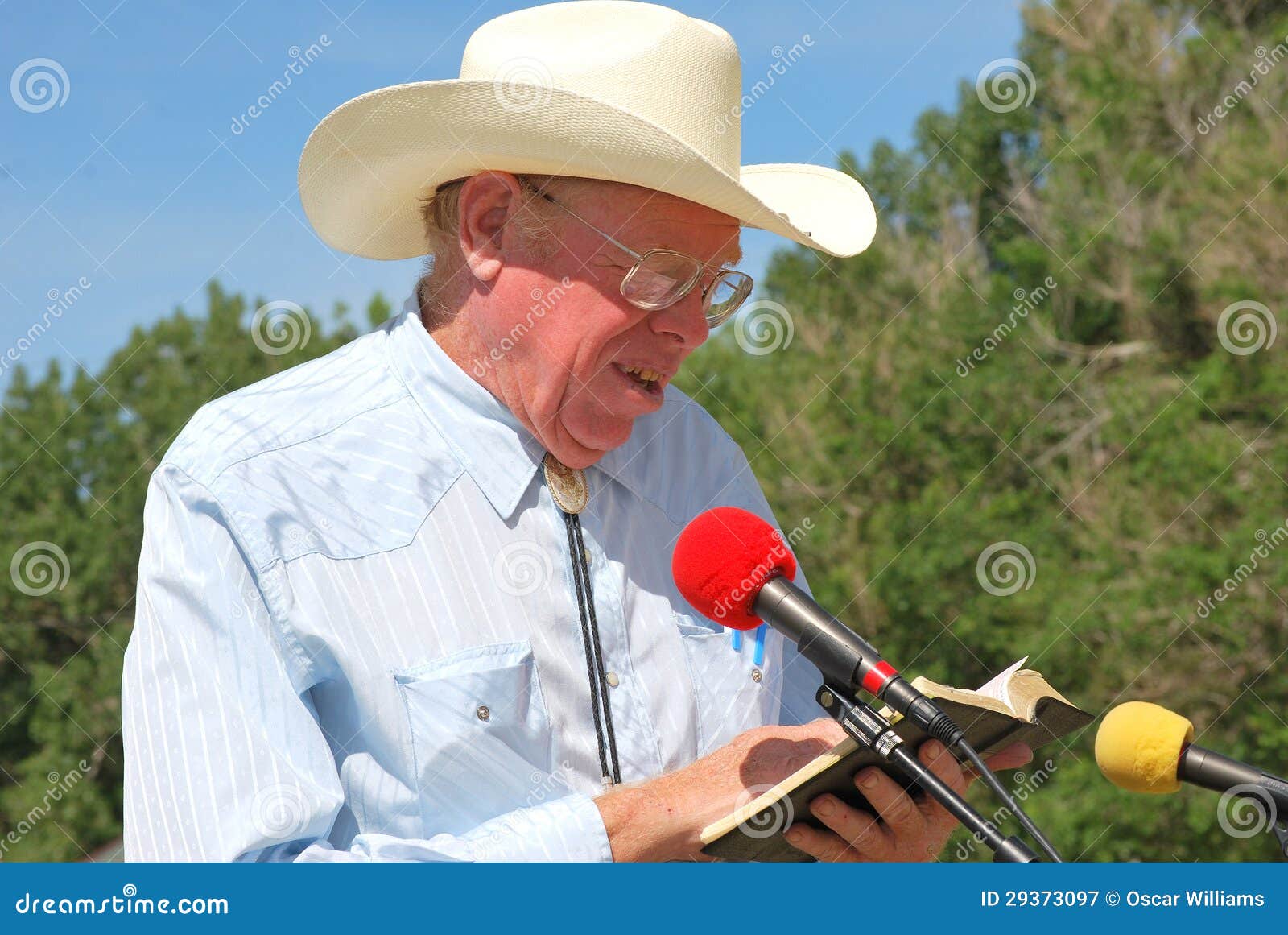 Cowboy preacher. stock image. Image of gospel, minister - 29373097