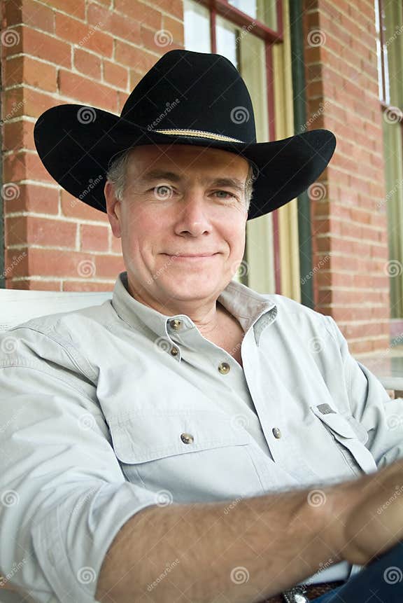 Cowboy Relaxing 2 stock image. Image of peaceful, restful - 4982959