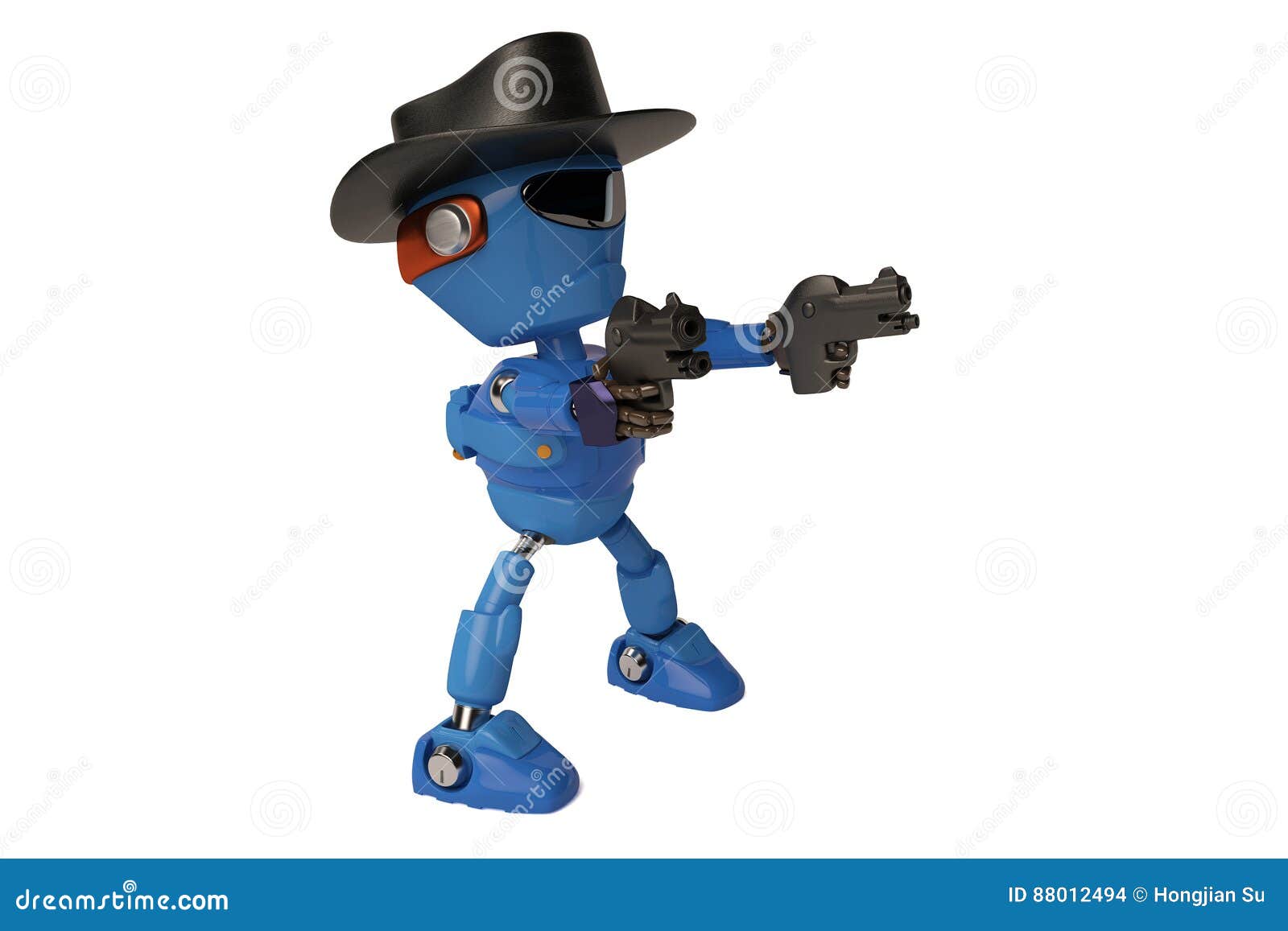 Cowboy robot stock illustration. Illustration of badge - 88012494