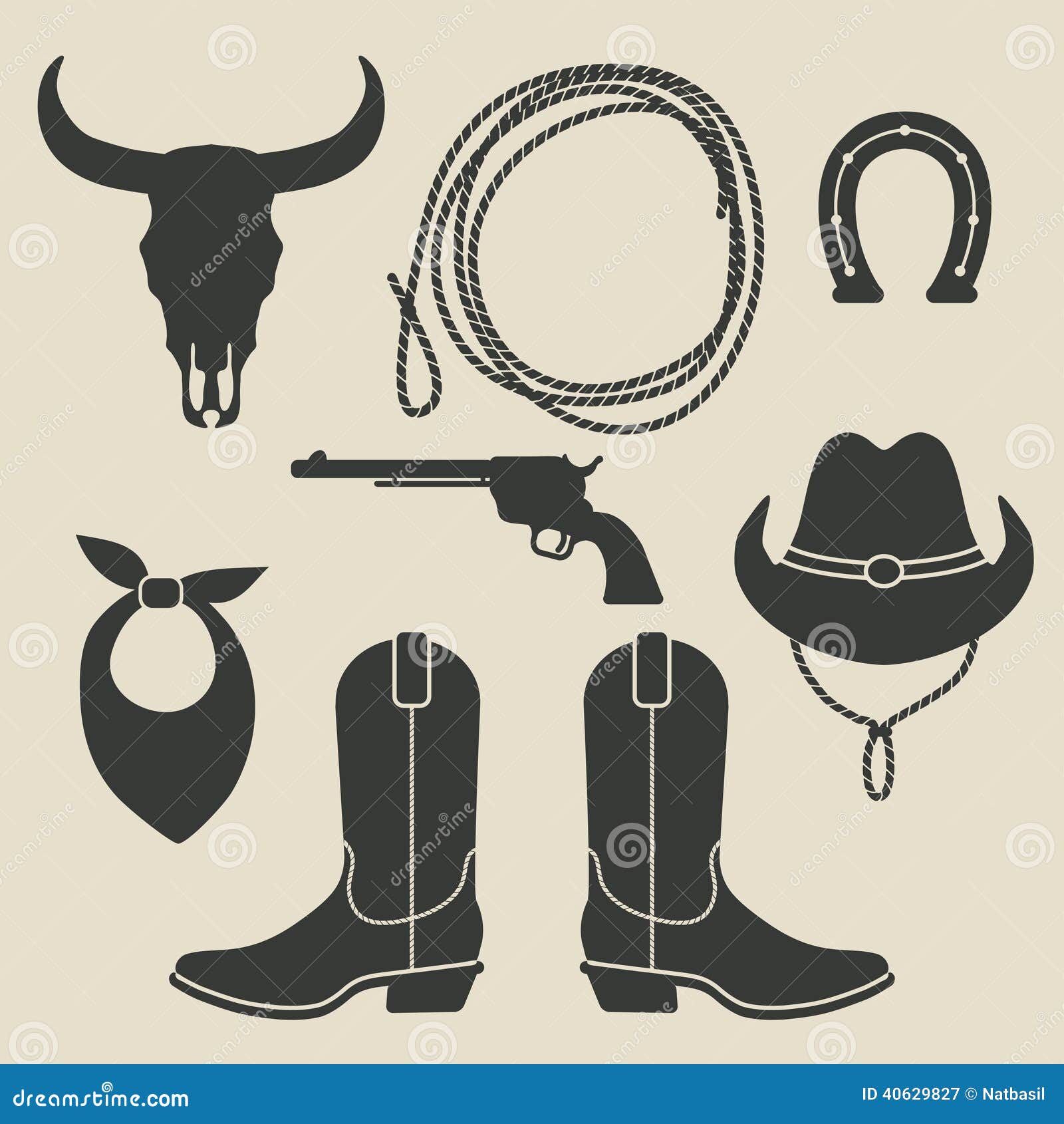 Cowboy Hat Icon Vector. West Illustration Sign. Texas Symbol Or Logo ...