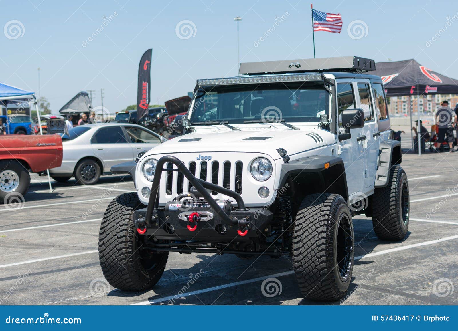 Cowboy Rubicon de jeep photographie éditorial. Image du luxe - 57436417